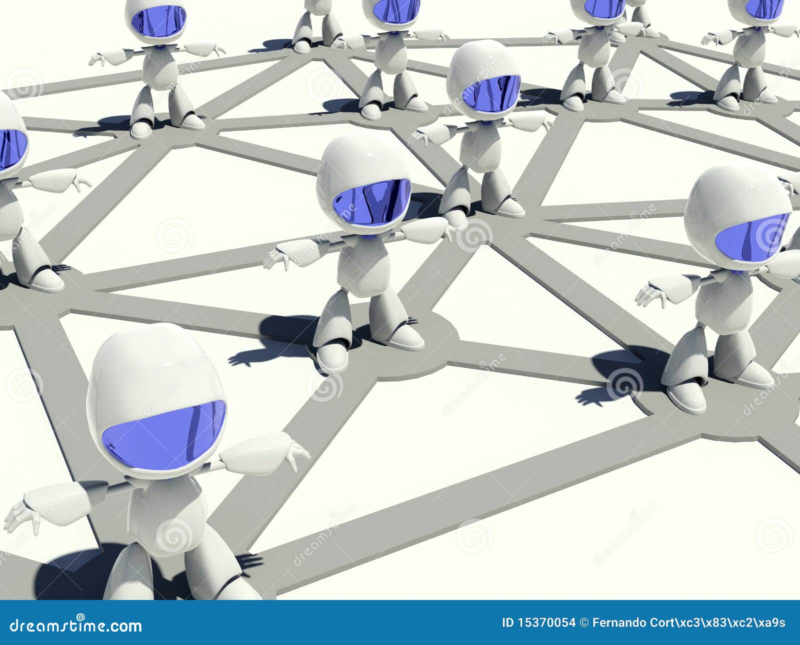 3d Character Networking, Social Networking Stock Illustration ...