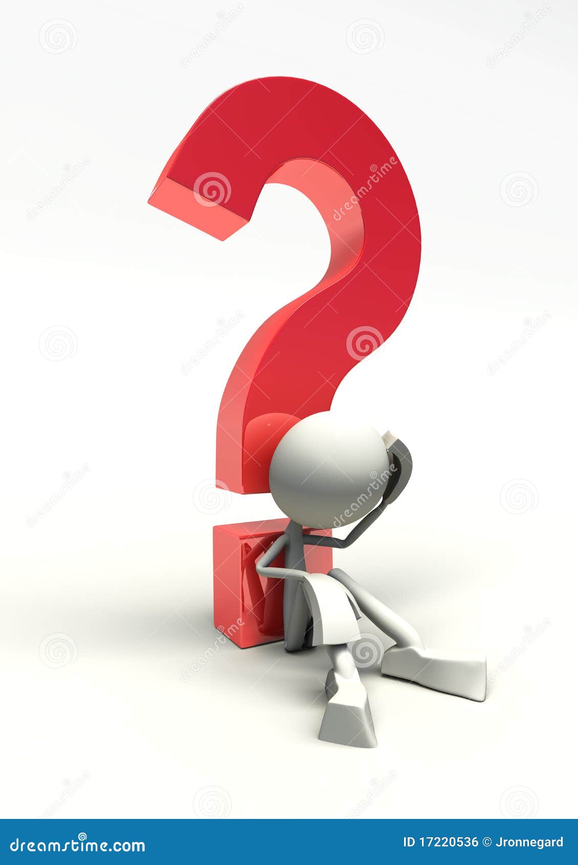 3D Character And Question Mark Stock Photography | CartoonDealer.com ...
