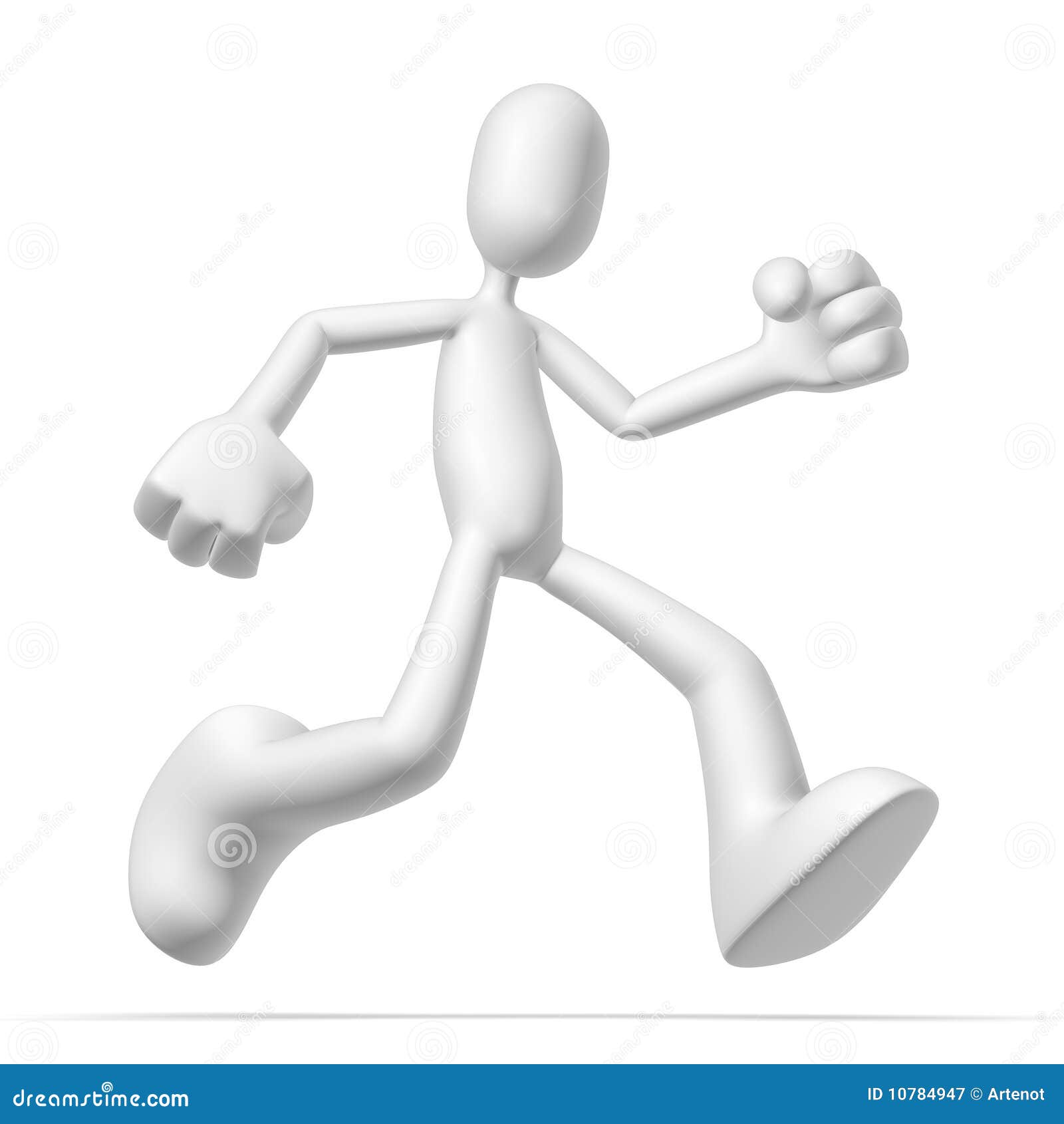 3d character run stock illustration. Illustration of male - 10784947