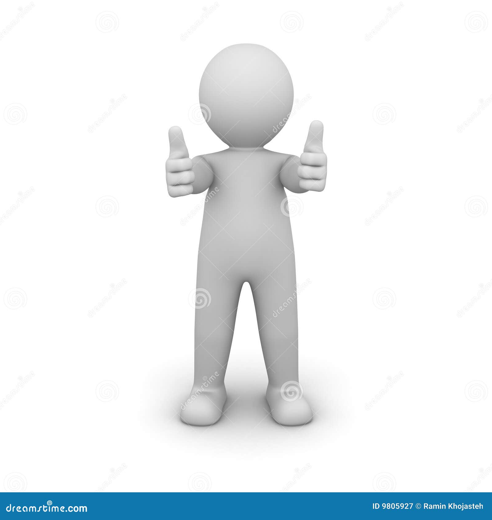 3D Character and Success stock illustration. Illustration of figure ...