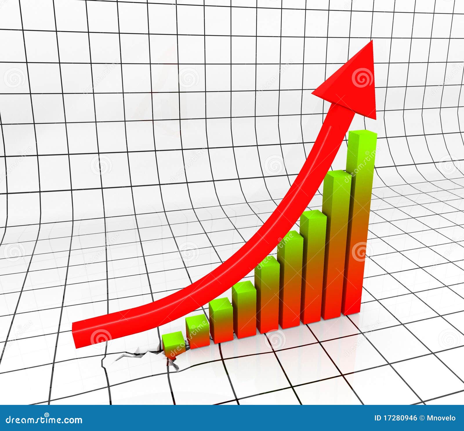 3D Chart stock illustration. Illustration of climbing - 17280946