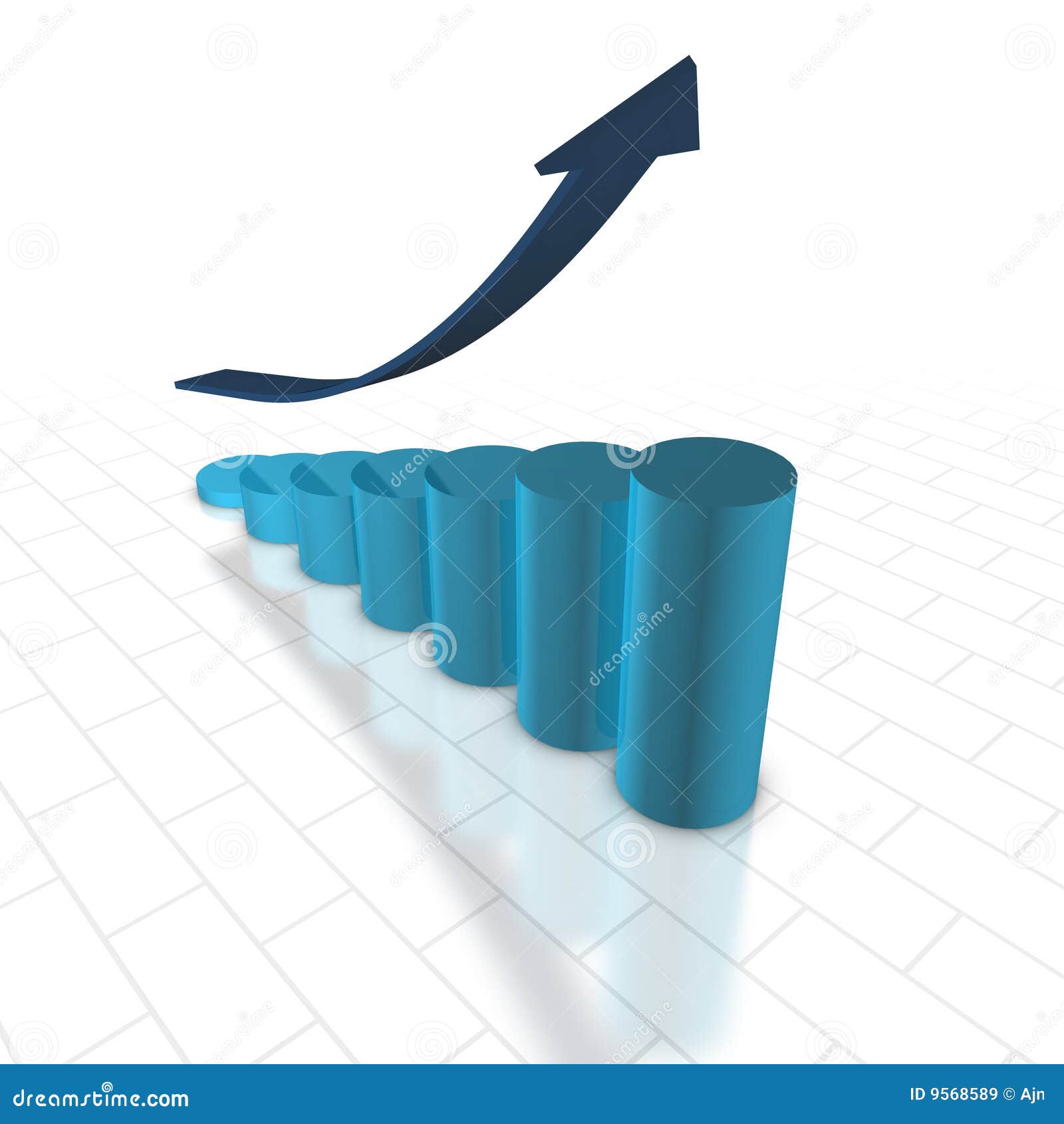 3D Chart stock illustration. Illustration of chart, figures - 9568589