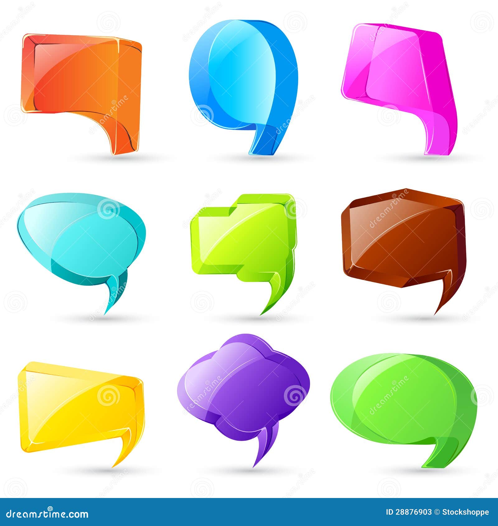 3d Chat Bubble stock vector. Illustration of blog, graphic - 28876903
