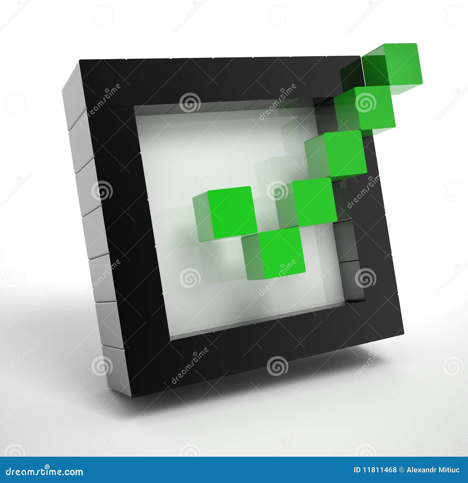 3D Check box stock illustration. Illustration of check - 11811468