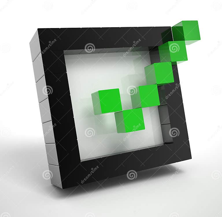 3D Check box stock illustration. Illustration of check - 11811468