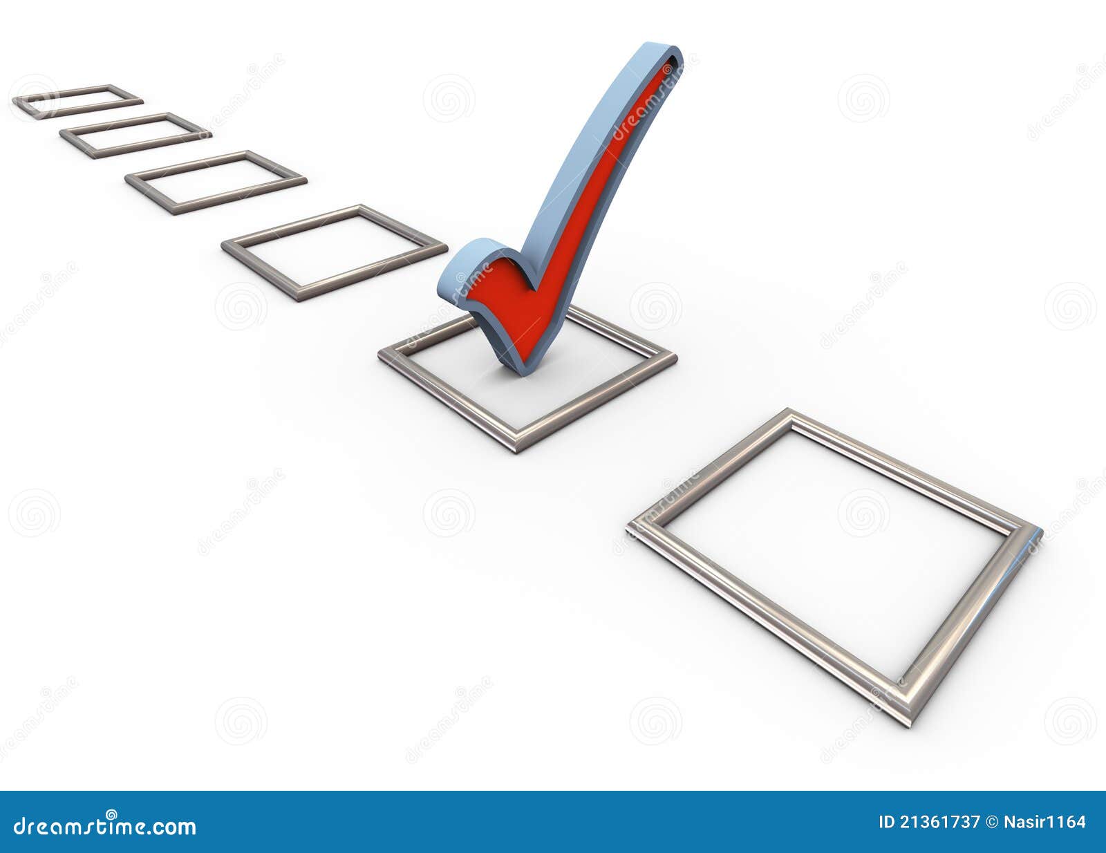 3d check list stock illustration. Illustration of rendering - 21361737