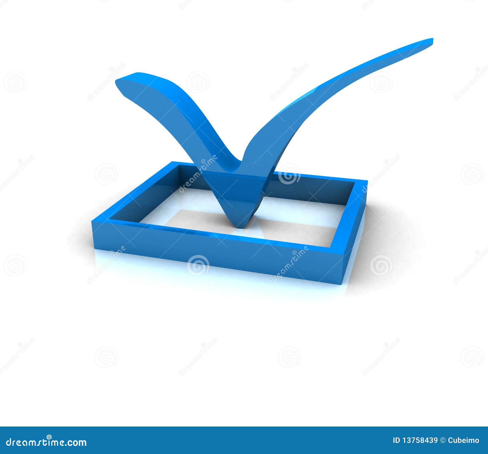 3d check mark stock image. Image of shape, isolated, background - 13758439