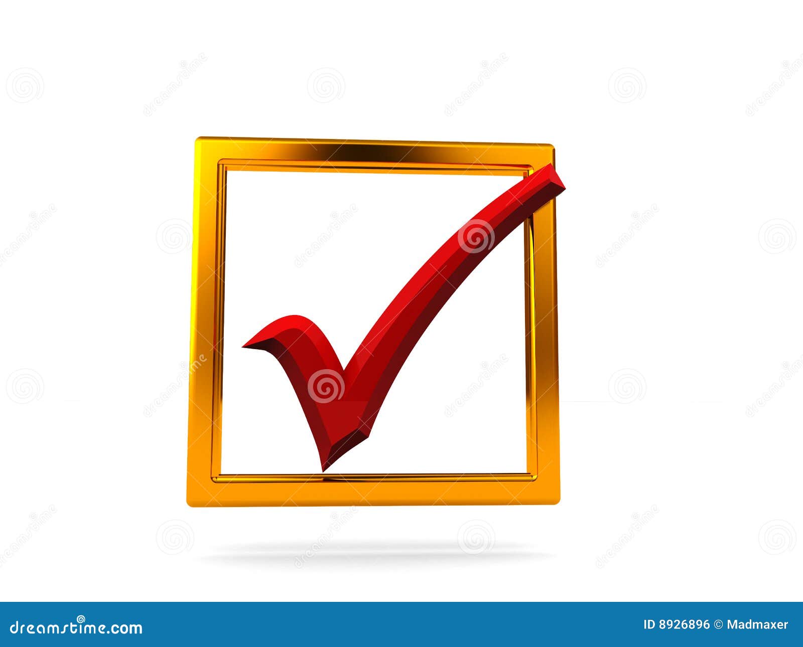 3d checkbox stock illustration. Illustration of checklist - 8926896