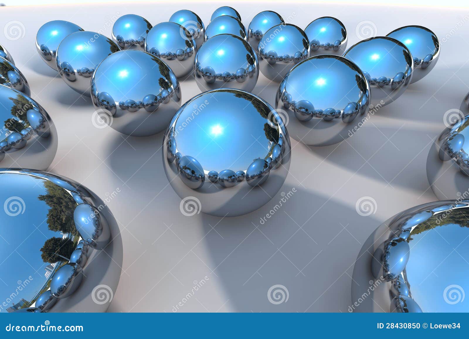 3D Chrome Balls stock illustration. Illustration of circuit - 28430850