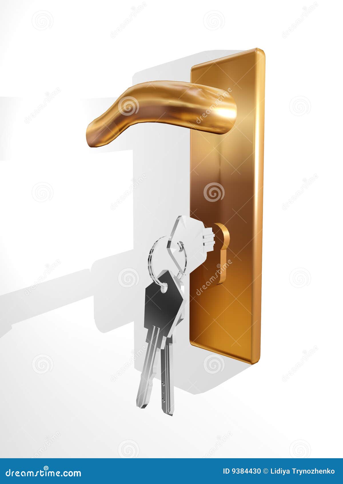 3d Chrome Keys Picture. Image: 9384430