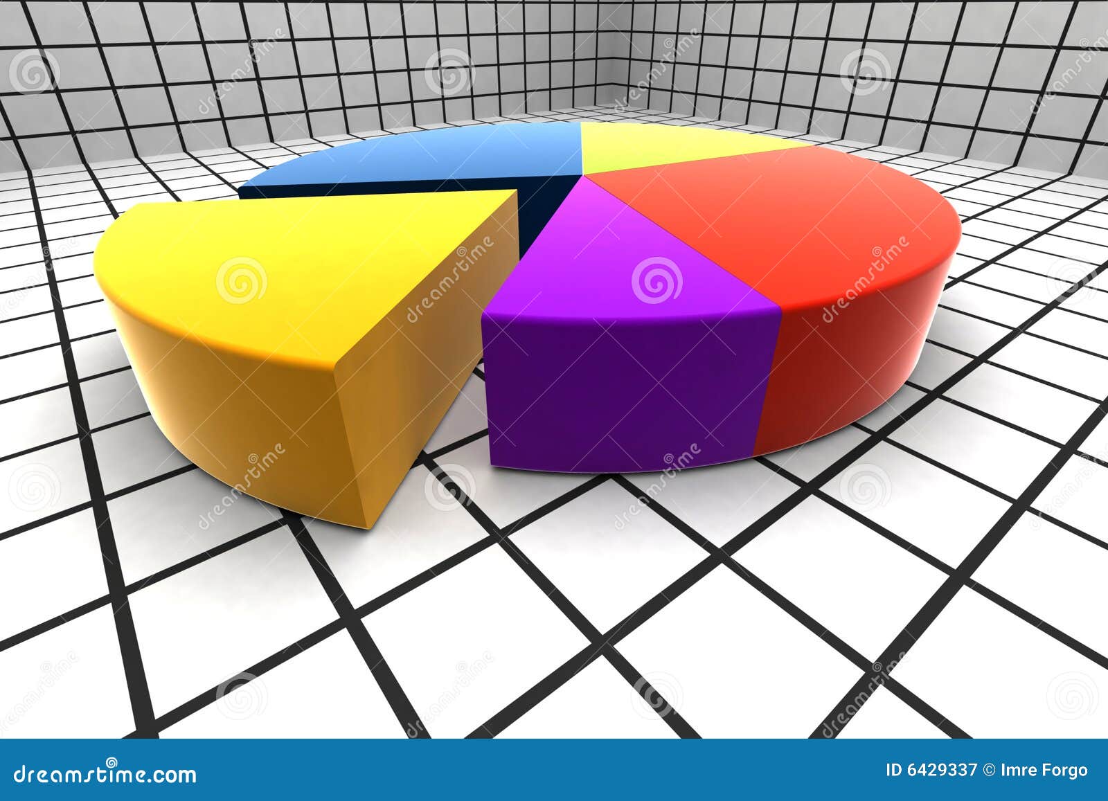 3d circle diagram stock illustration. Illustration of gain - 6429337