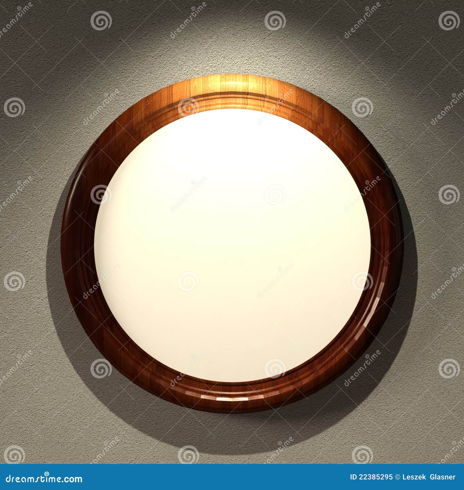 3d circle frame retro stock illustration. Illustration of design - 22385295