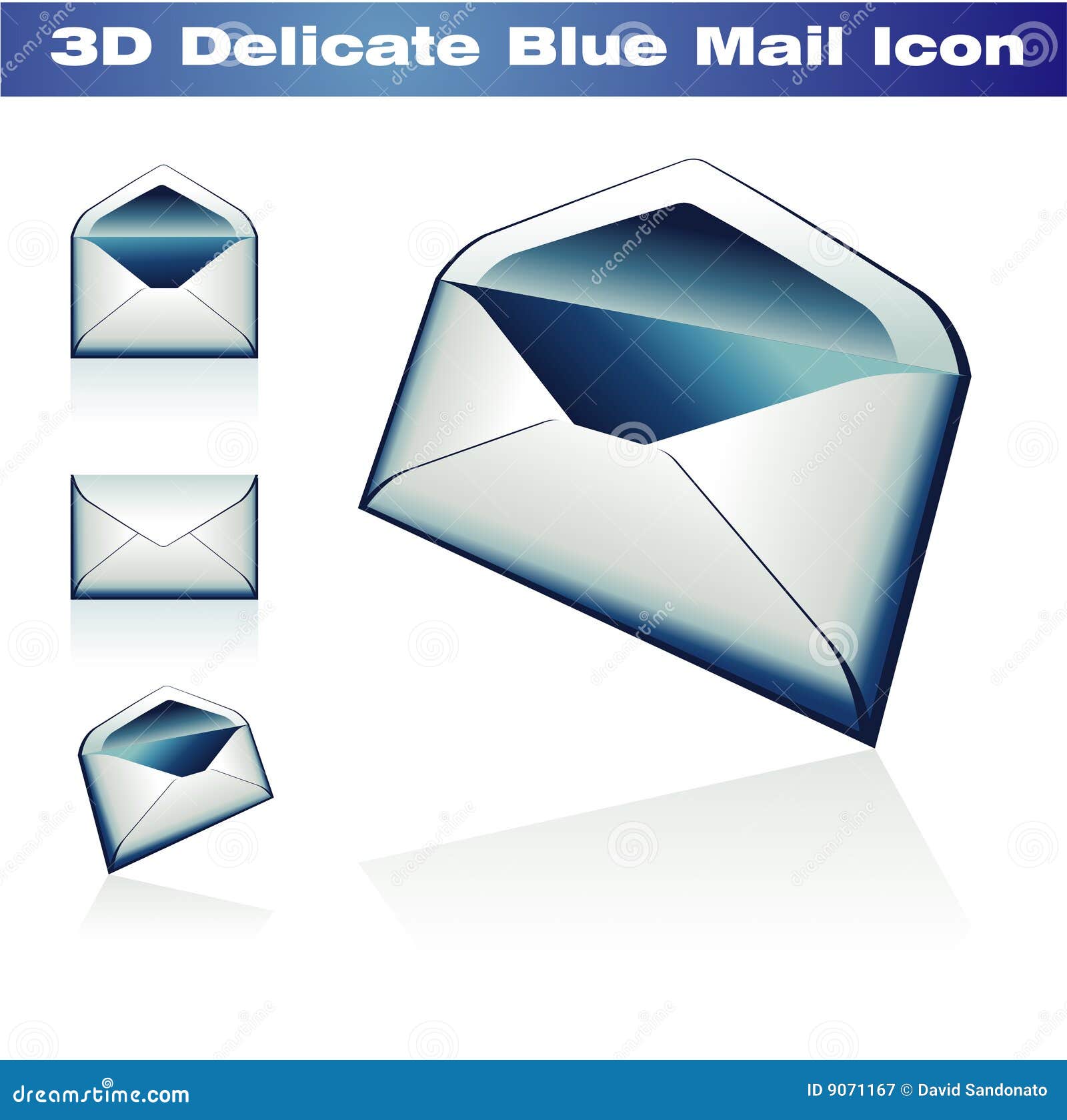 3D Classic Post Icon stock vector. Illustration of page - 9071167