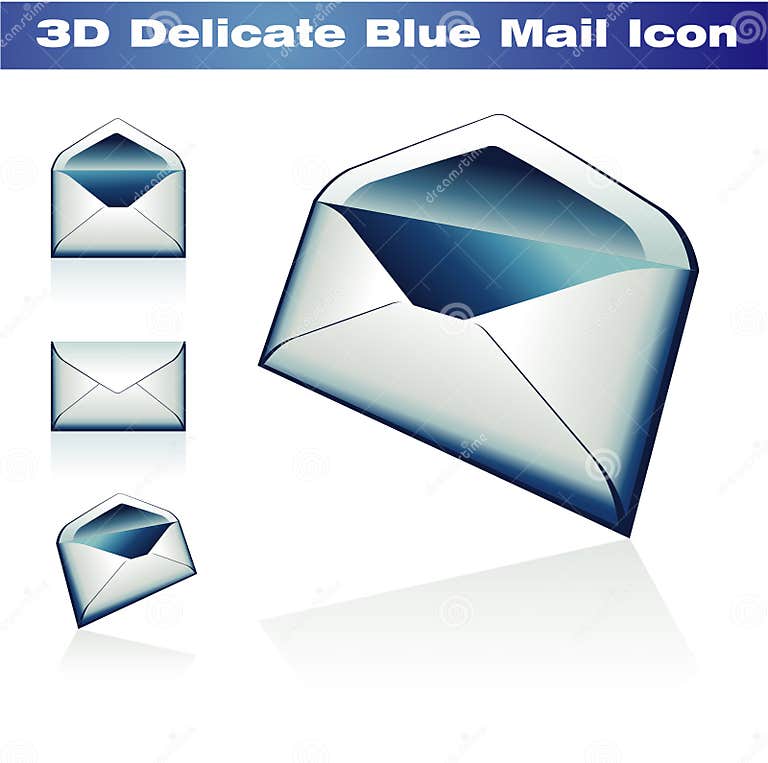 3D Classic Post Icon stock vector. Illustration of page - 9071167