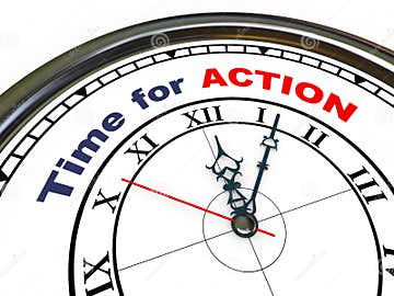 3d clock - time for action stock illustration. Illustration of action ...