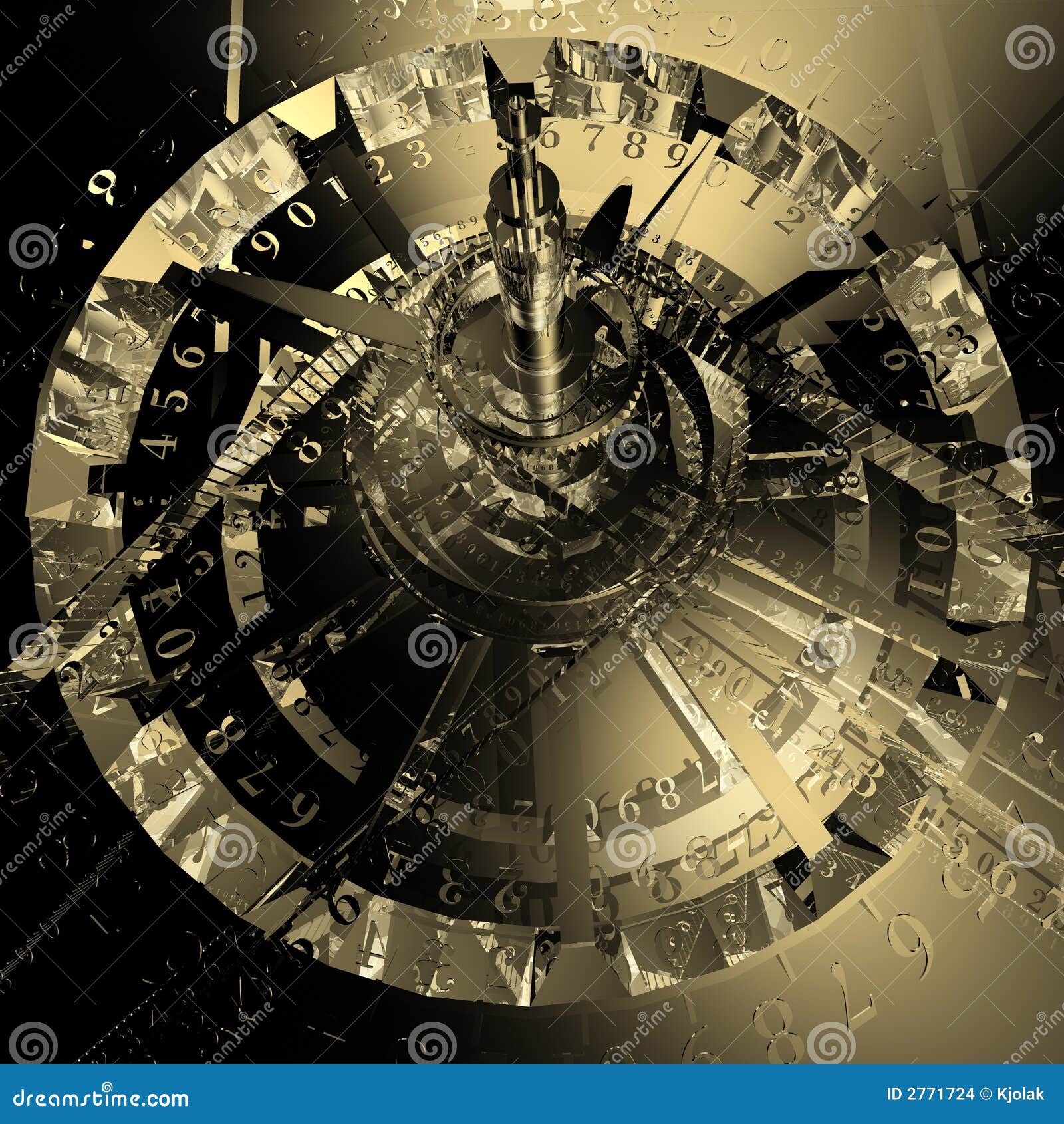 3d Clocks Background Stock Images - Image: 2771724