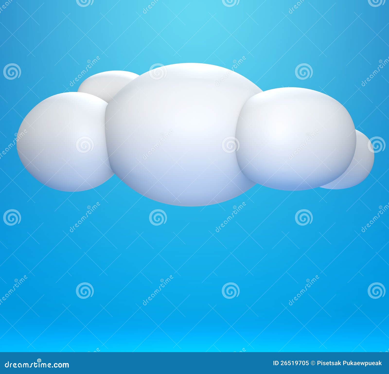 3D cloud stock illustration. Illustration of design, information - 26519705