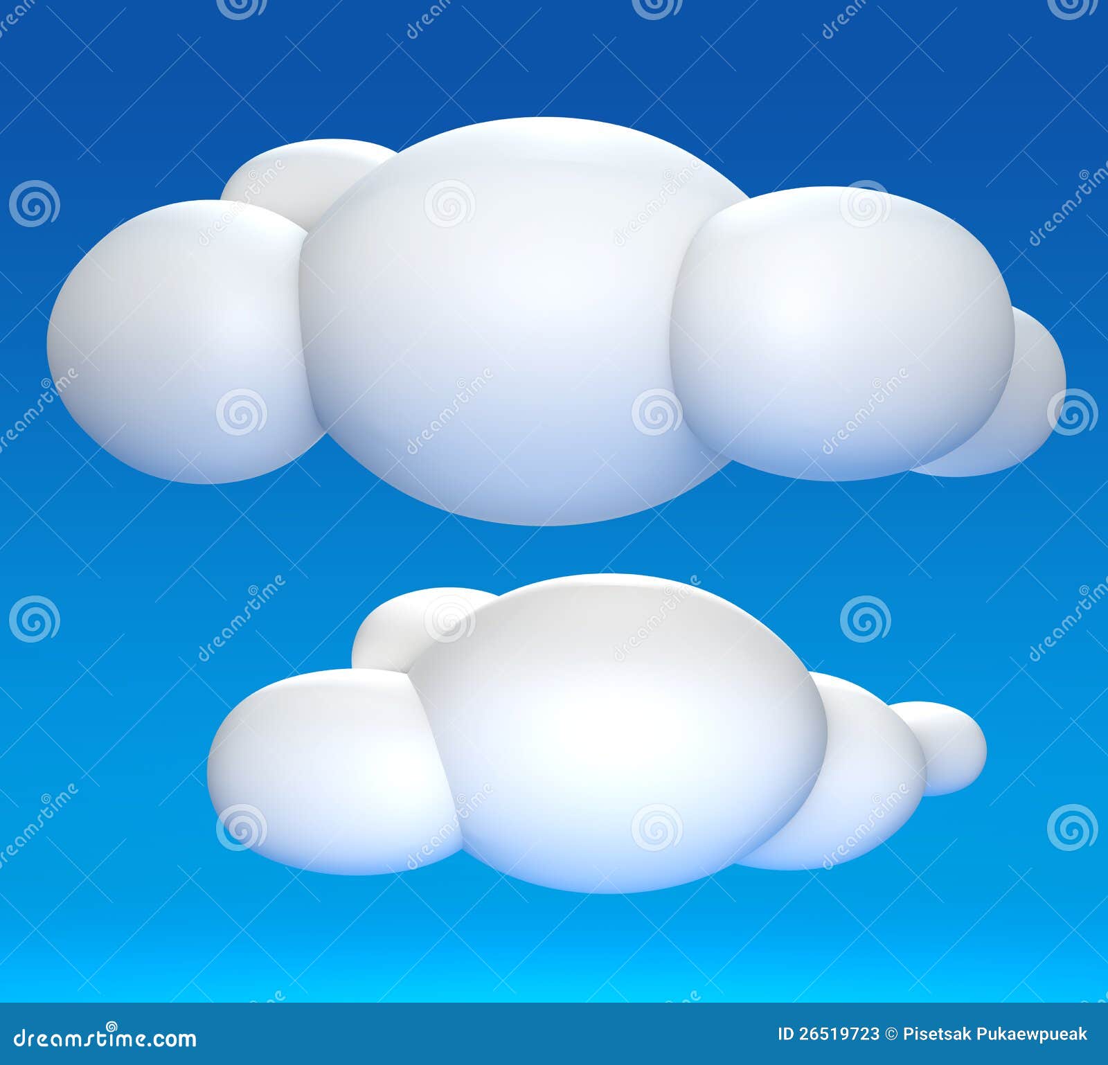 3D cloud stock illustration. Illustration of cloud, mobility - 26519723