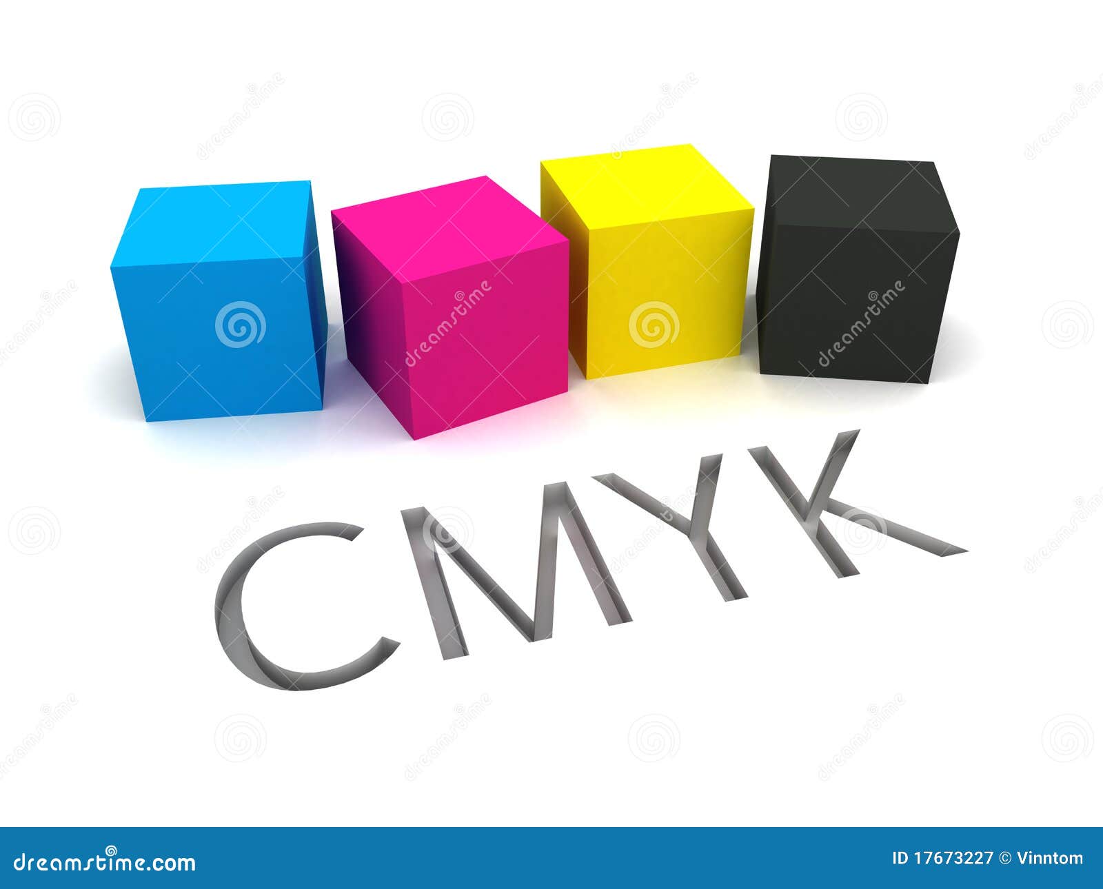 3D CMYK Ink Cubes stock illustration. Illustration of black - 17673227