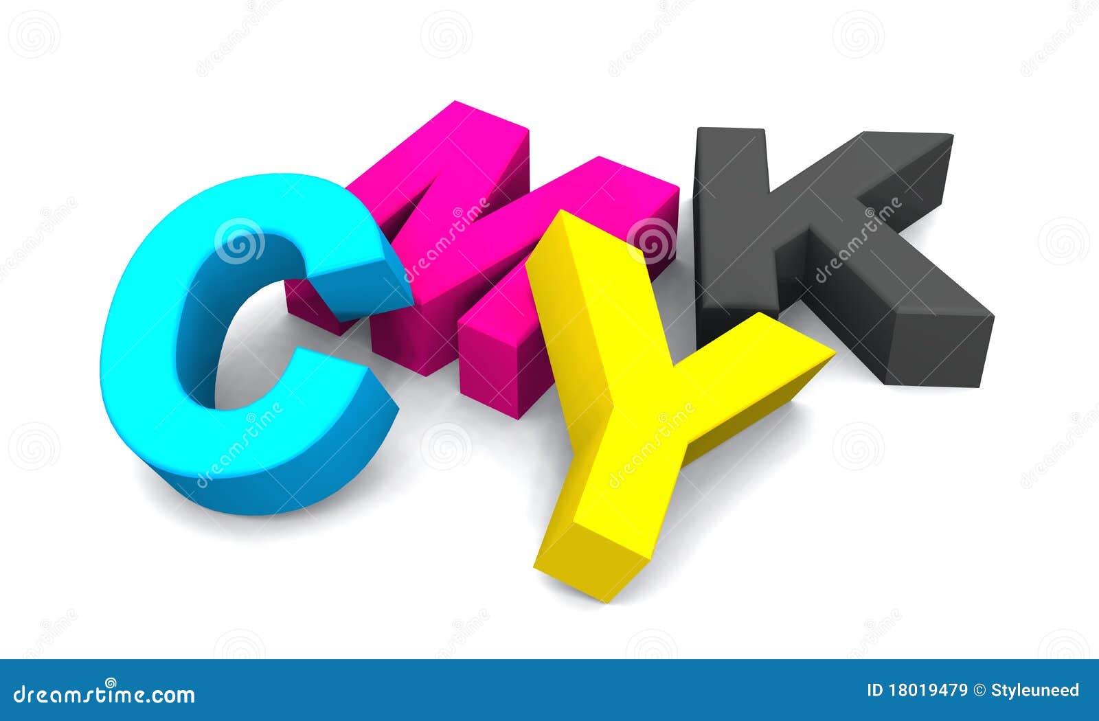 3D cmyk Letters 02 stock illustration. Illustration of house - 18019479