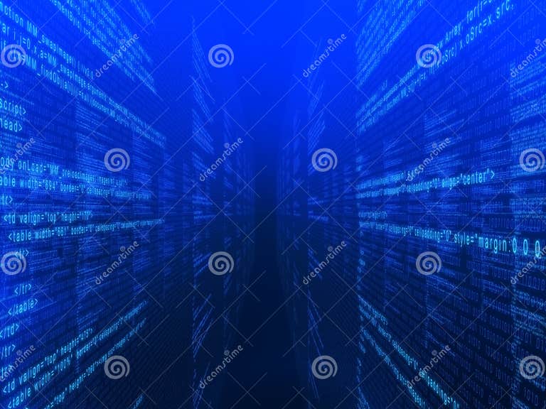 3d Code stock illustration. Illustration of abstract, technology - 2507128