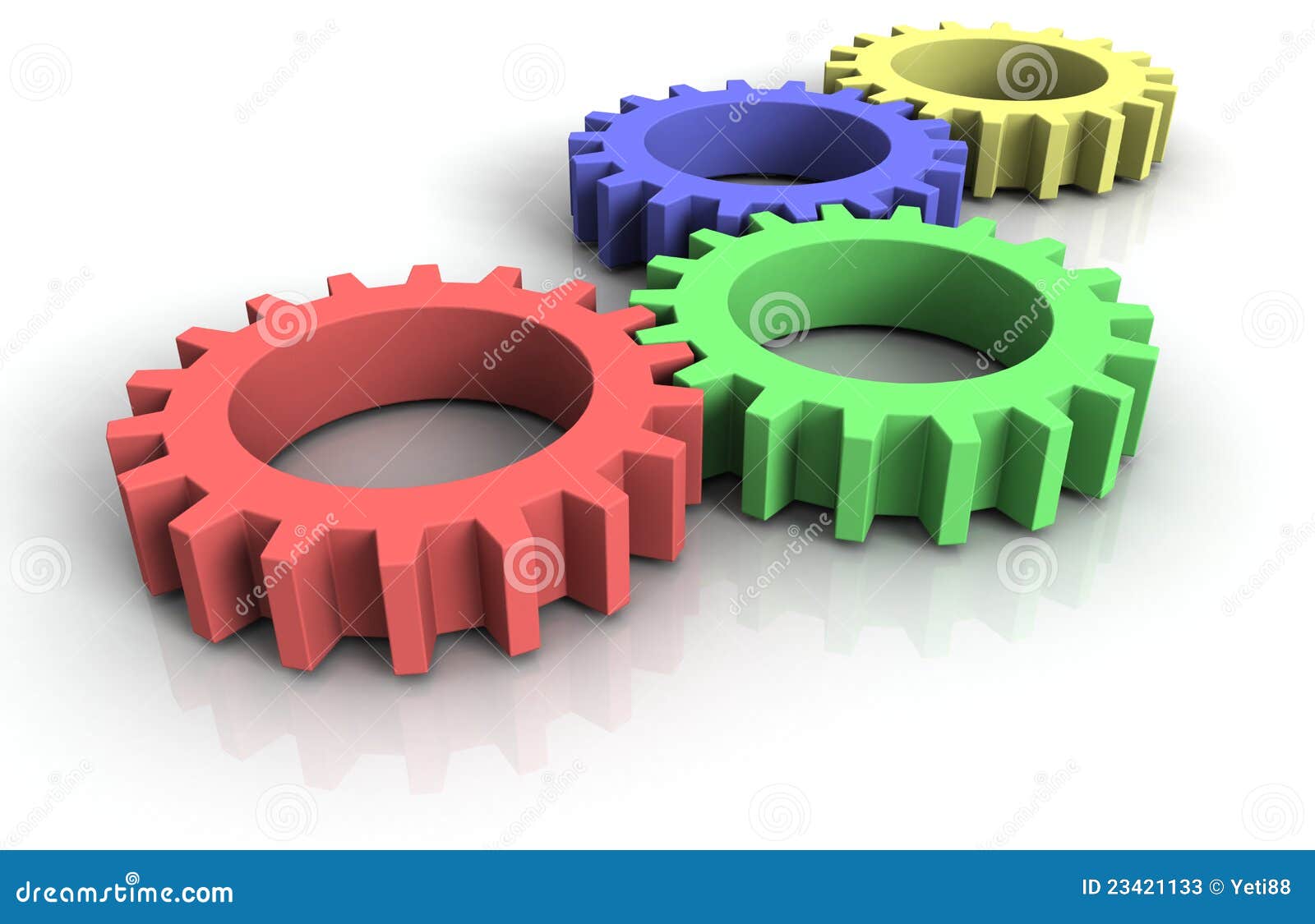 3d cog wheels stock illustration. Illustration of mechanics - 23421133