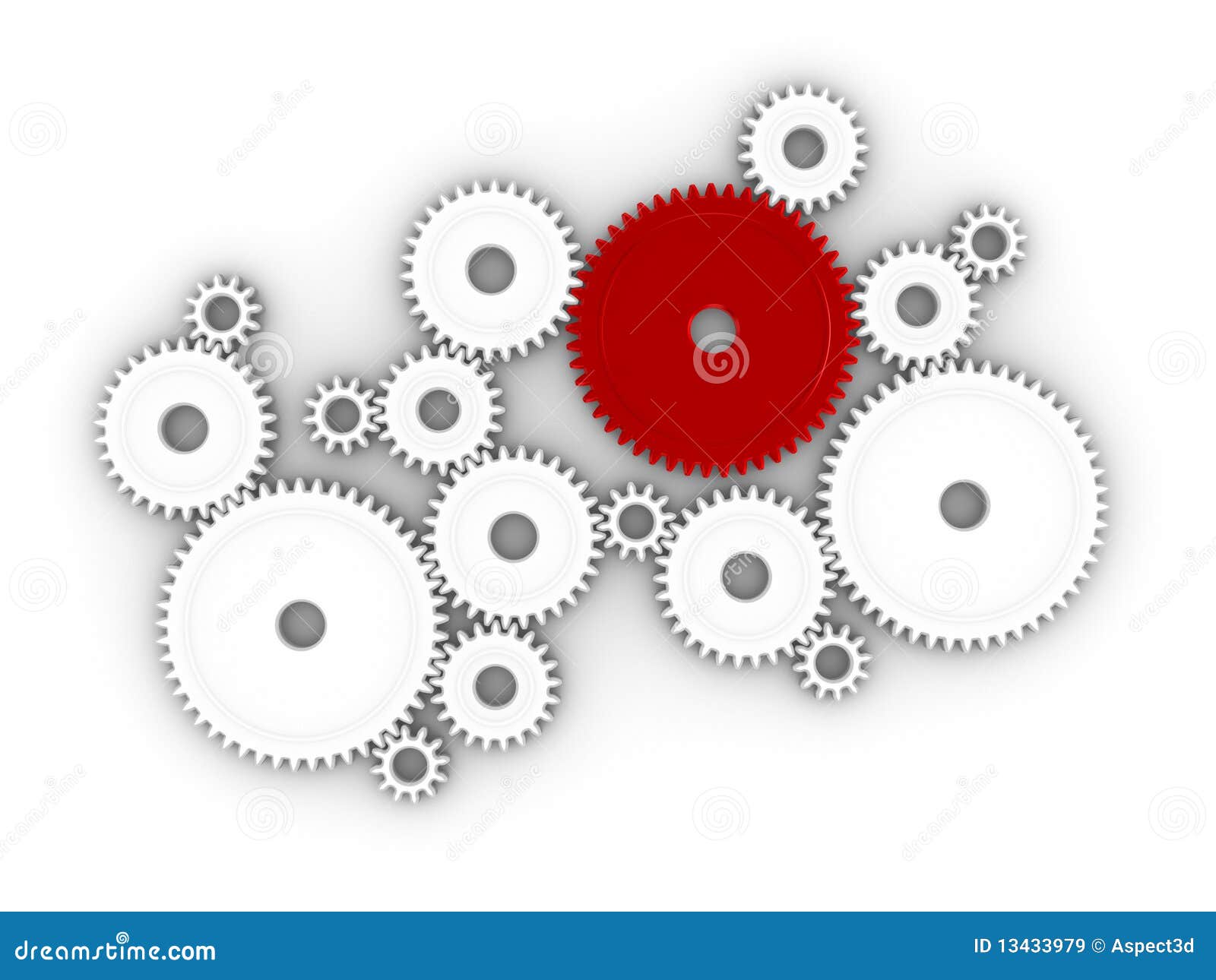 Gearwheels Cogs Icon Teamwork Concept Cartoon Vector | CartoonDealer ...
