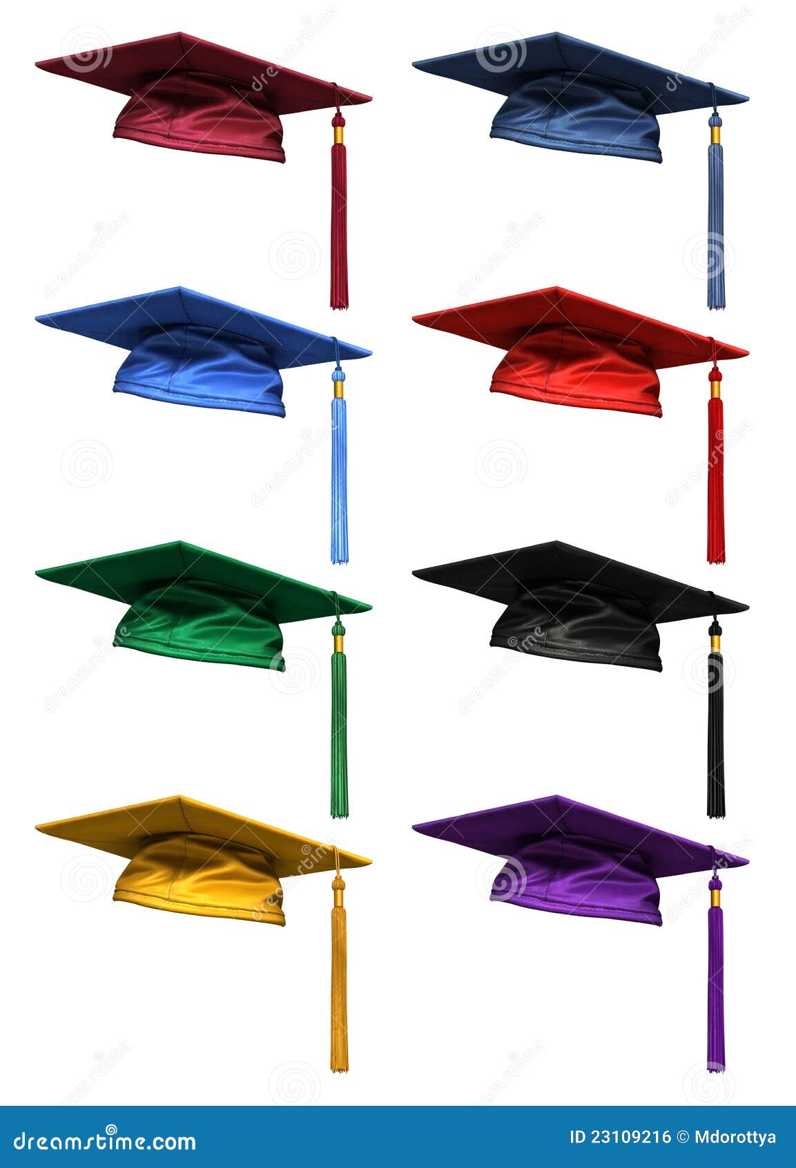 3d Collection Graduation Caps Stock Illustrations – 6 3d Collection ...
