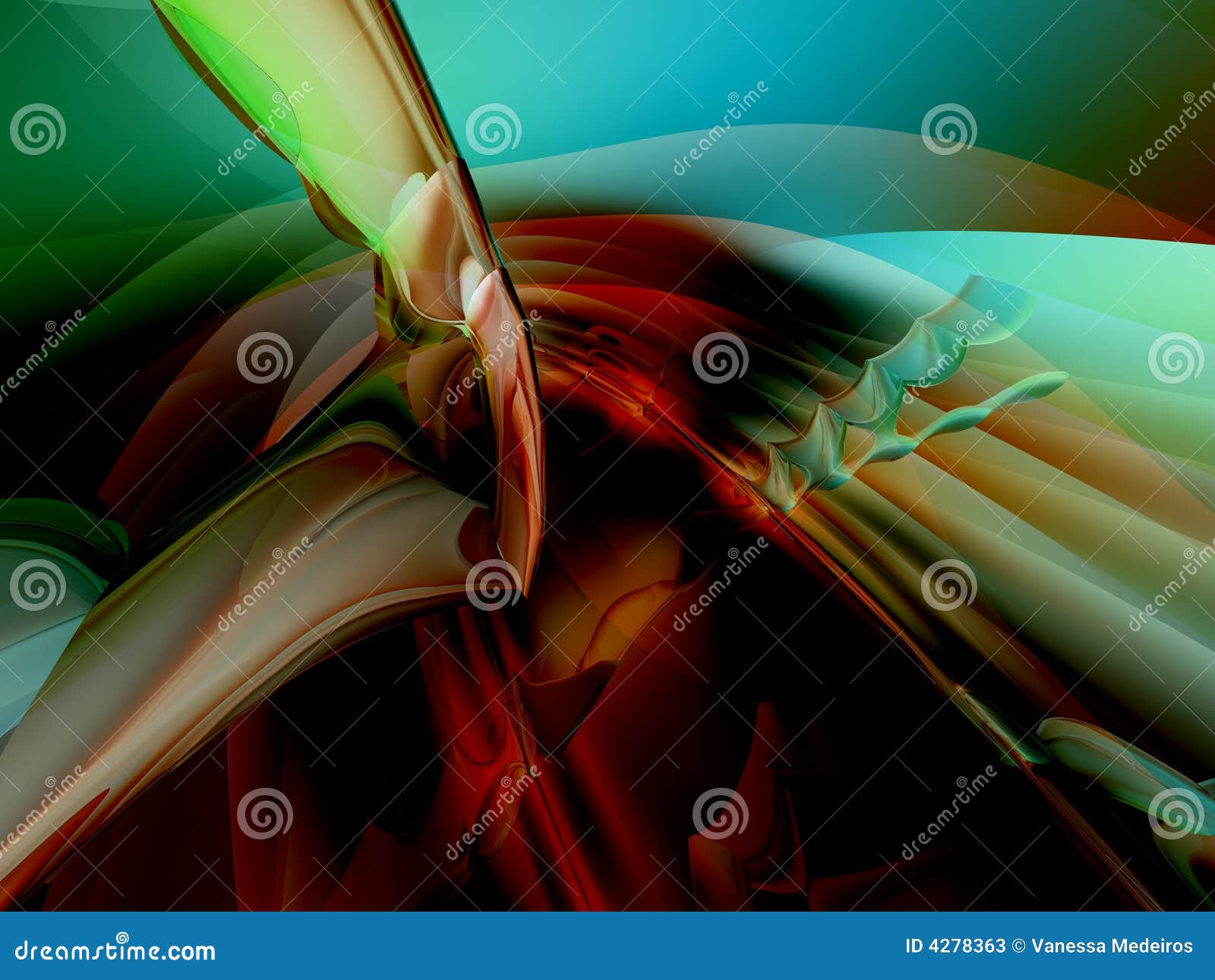 3D Color Abstract Background Stock Illustration - Illustration of ...