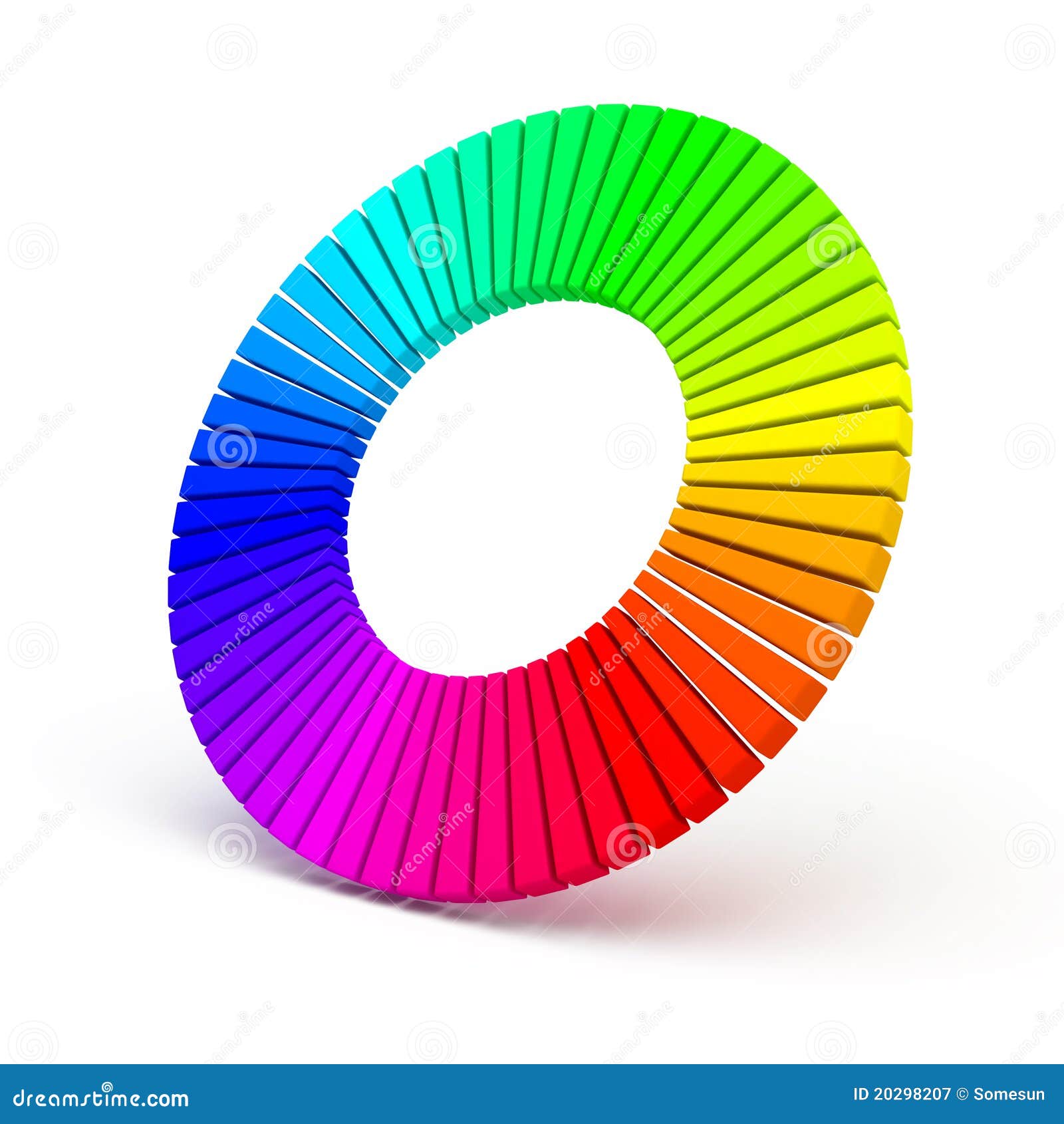 3d Color Wheel Isolated On White Background Royalty-Free Stock Photo ...