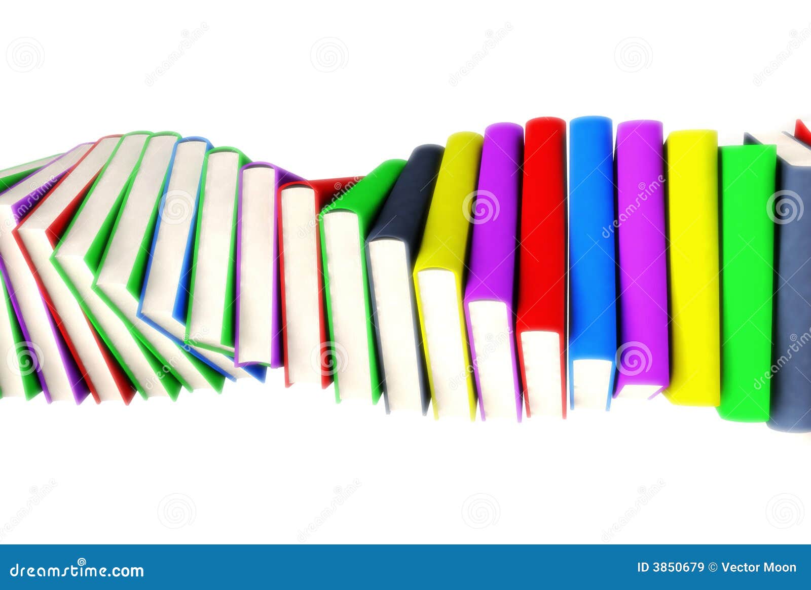 3d Colored Books Massive for Design Stock Image - Image of graduation ...