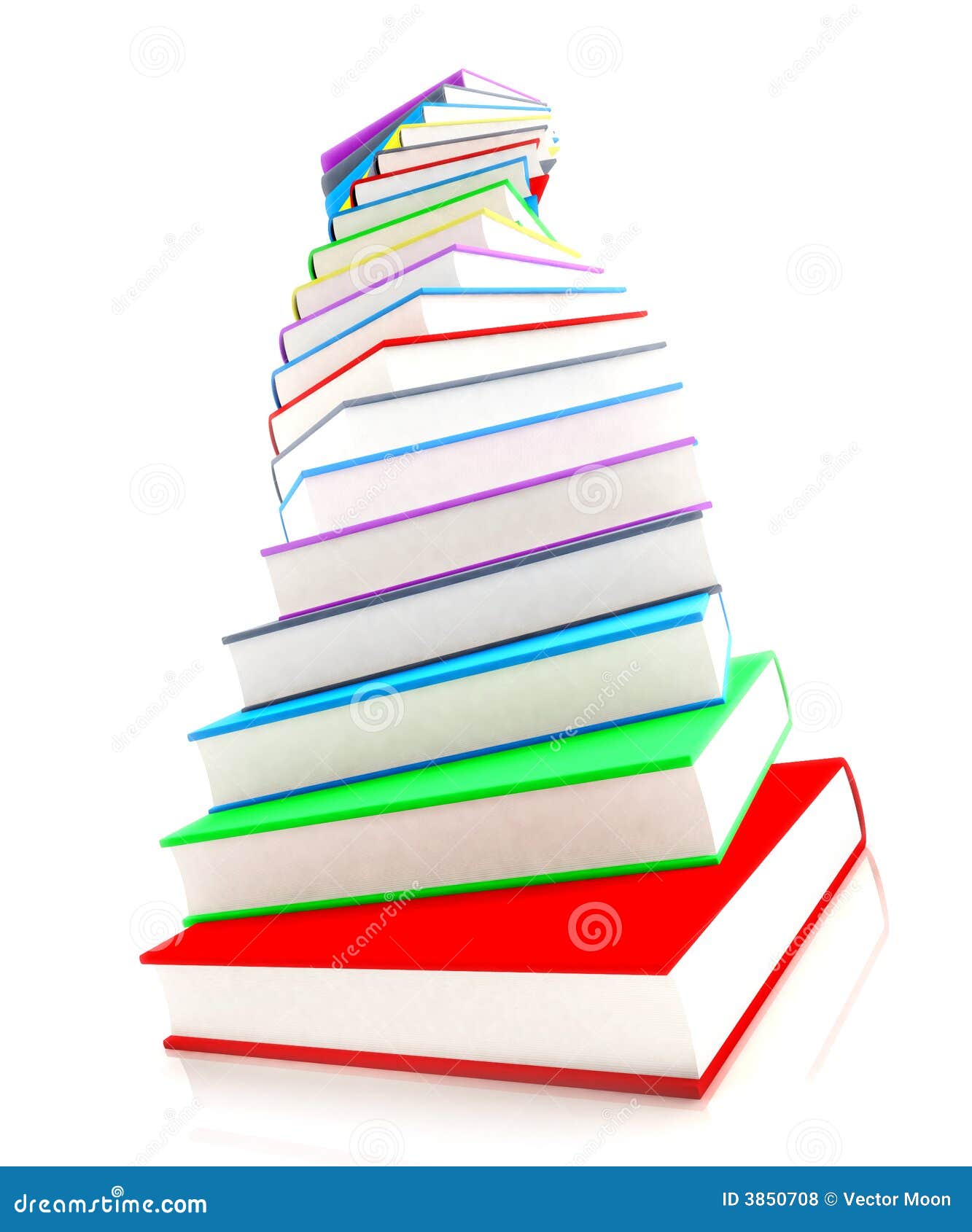 3d Colored Books Massive for Design Stock Photo - Image of textbooks ...