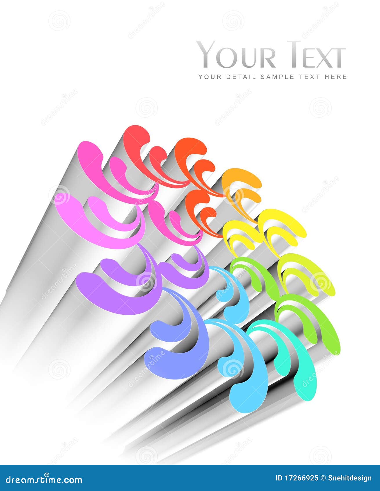 3d colorful design element stock illustration. Illustration of holiday ...