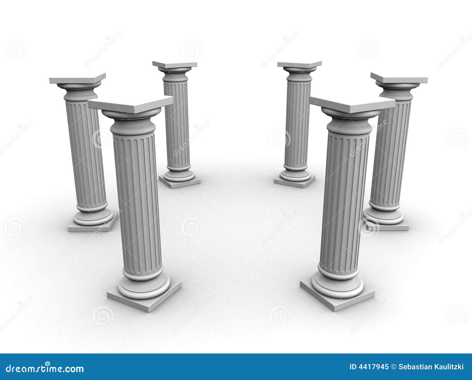 3d column stock illustration. Illustration of standard - 4417945