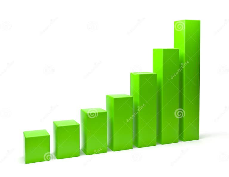 3d column chart stock illustration. Illustration of diagram - 20485477