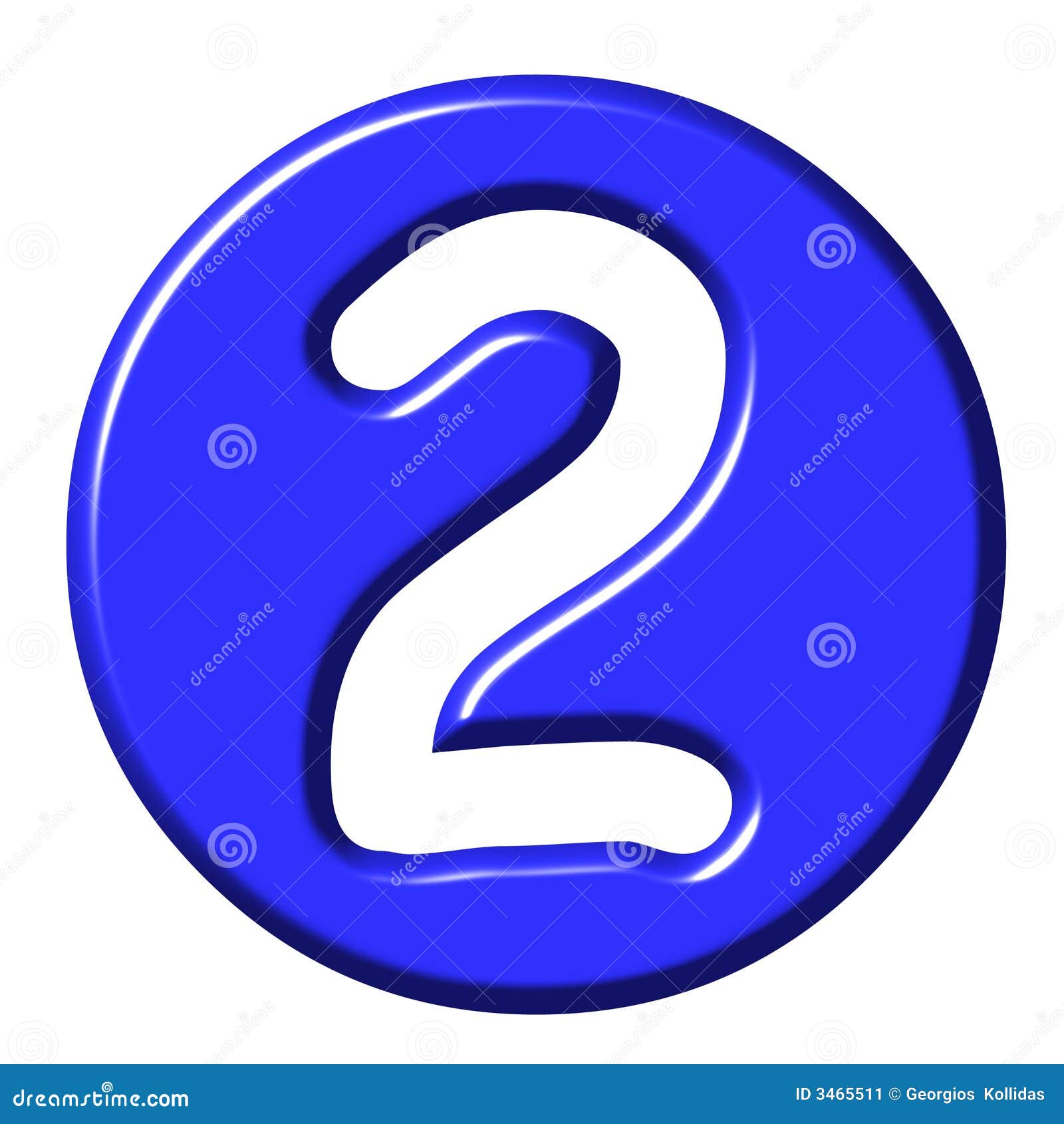 3D Comic Number 2 stock illustration. Illustration of fancy - 3465511