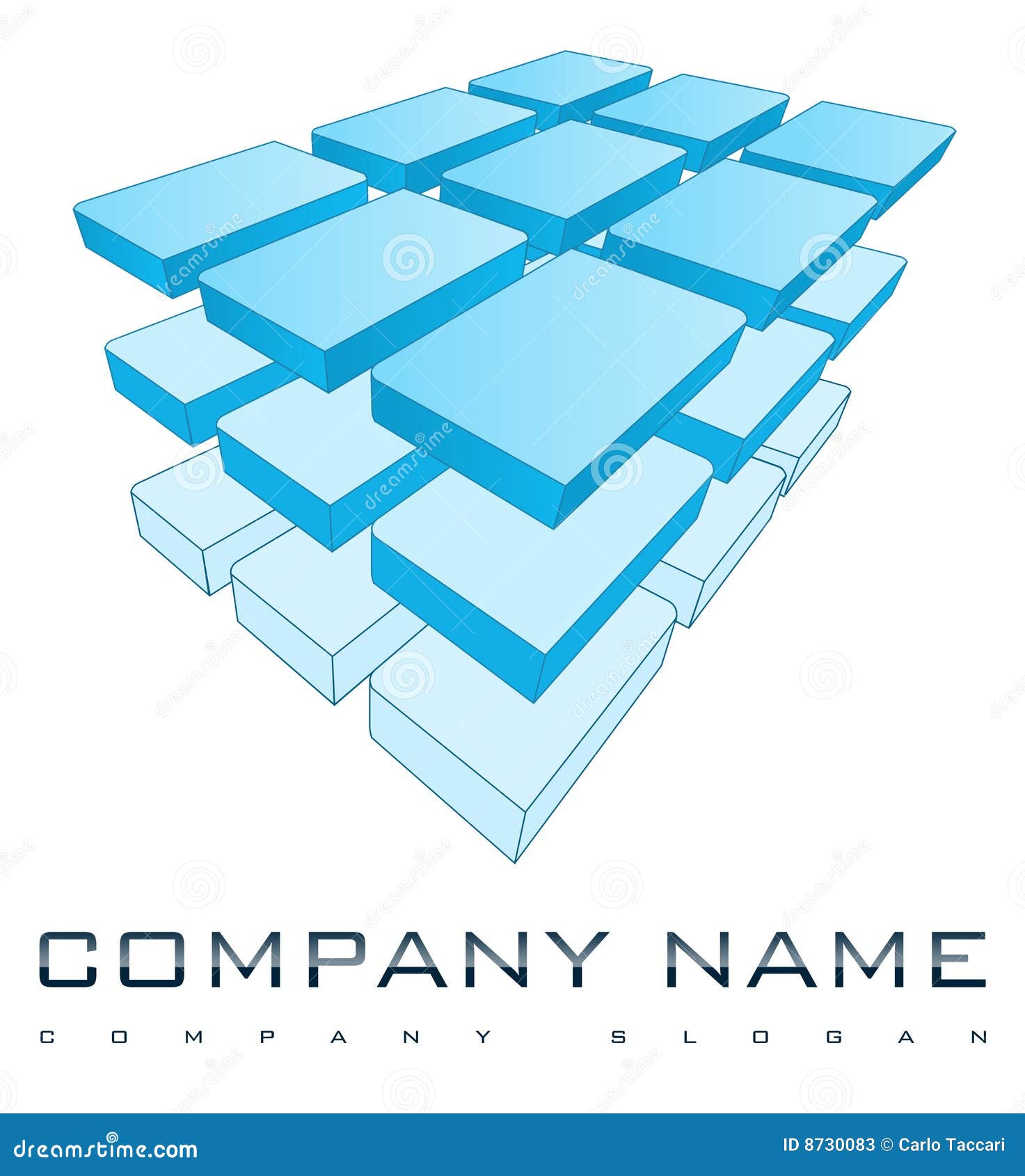 3D Company Logo stock illustration. Illustration of commerce - 8730083
