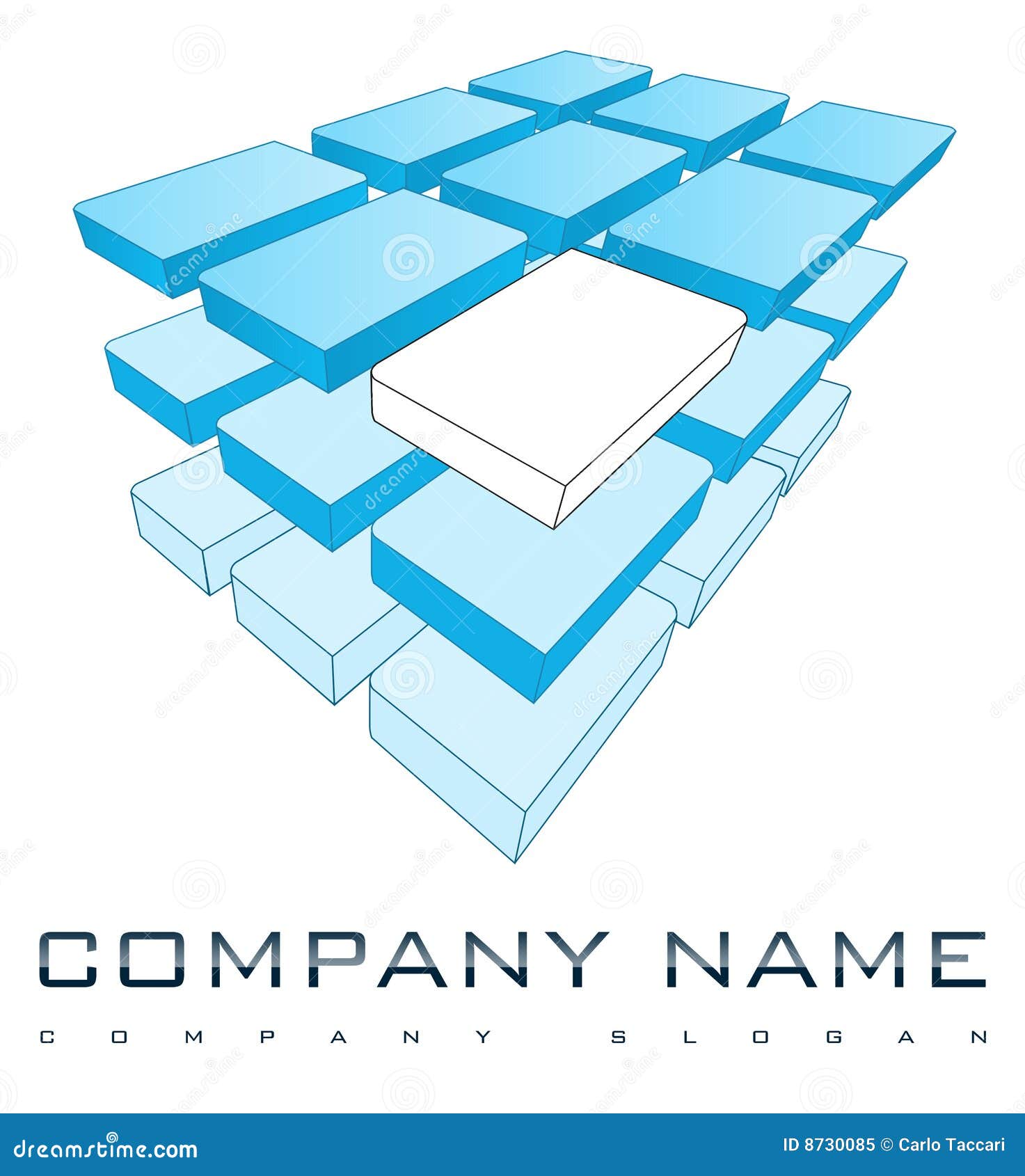 3D Company Logo stock illustration. Illustration of affair - 8730085