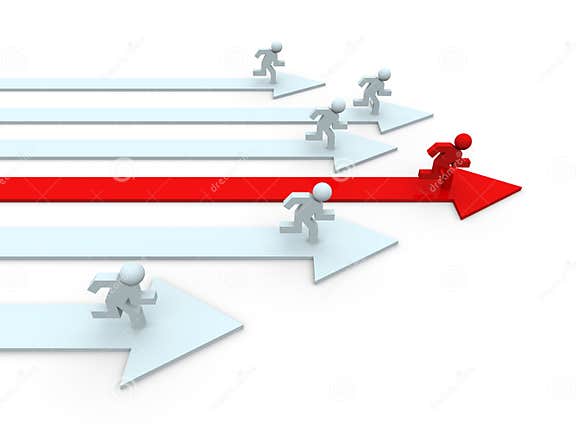 3D Competition concept stock illustration. Illustration of composition ...