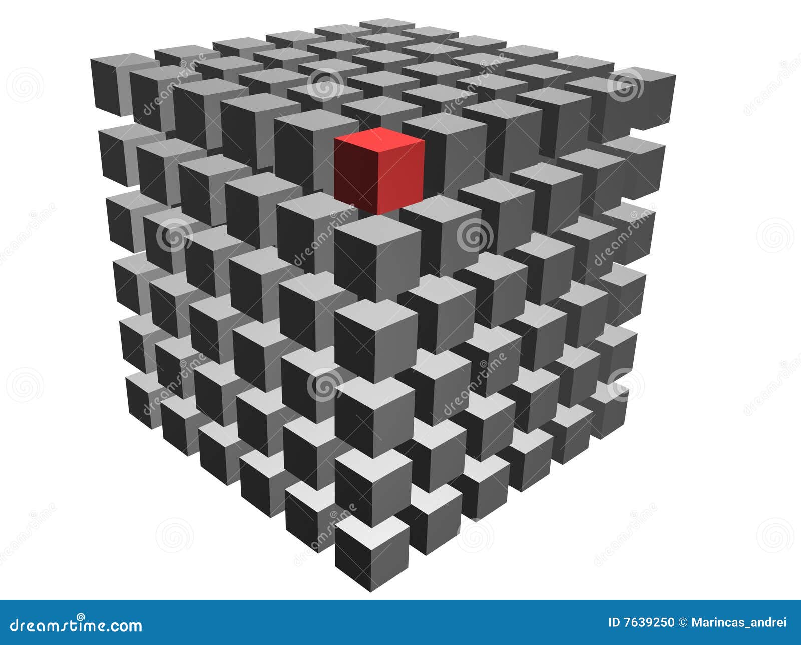 3d composition of cubes stock illustration. Illustration of white - 7639250