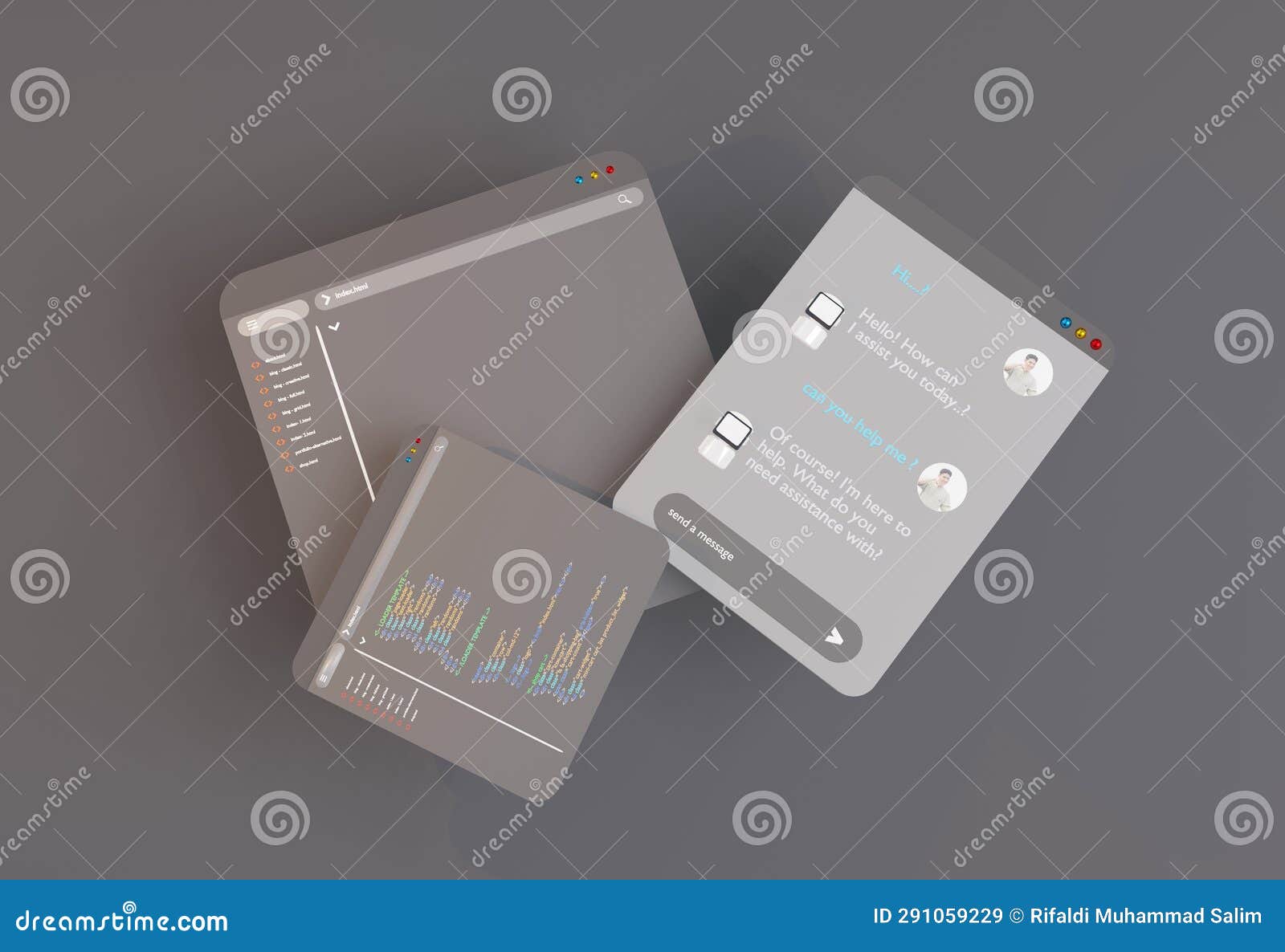 3d Computer Ai Robot Chatbot Web Uiux Software Programming Algorithms Stock Illustration