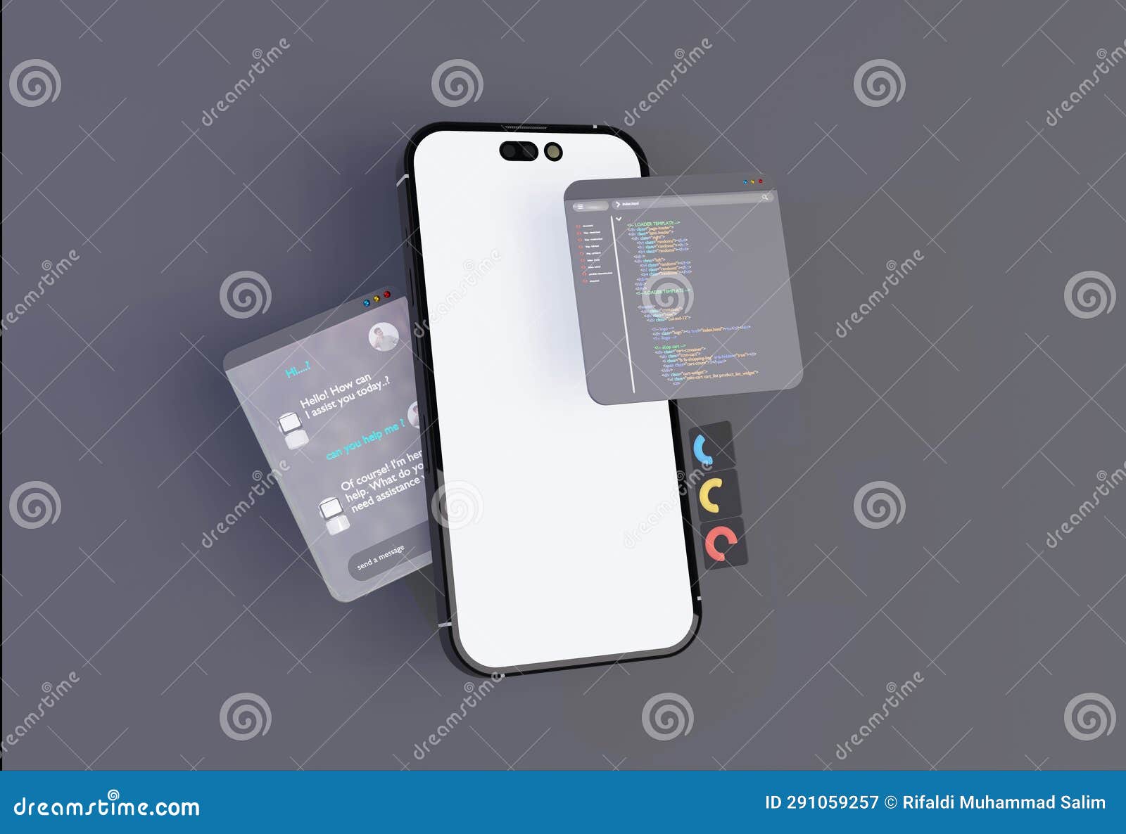 3D Computer AI Robot Chatbot Web UIUX. . SOFTWARE Programming Algorithms Stock Illustration ...