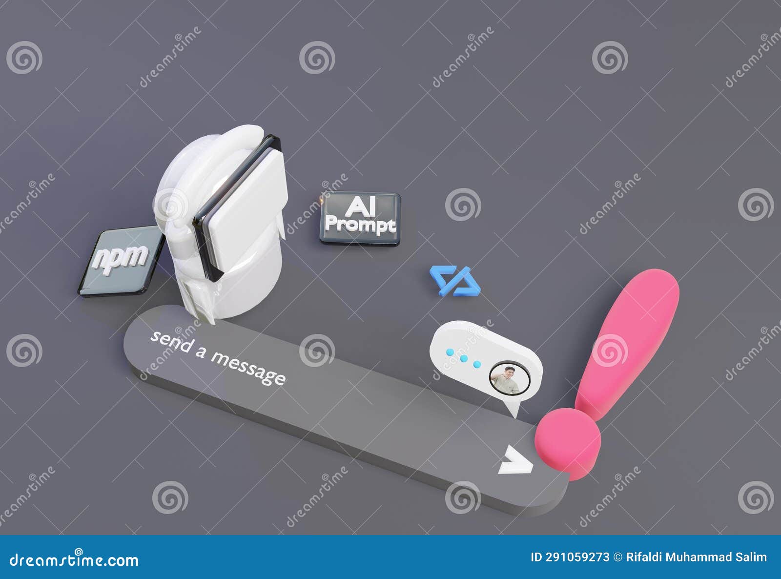 3d Computer Ai Robot Chatbot Web Uiux Software Programming