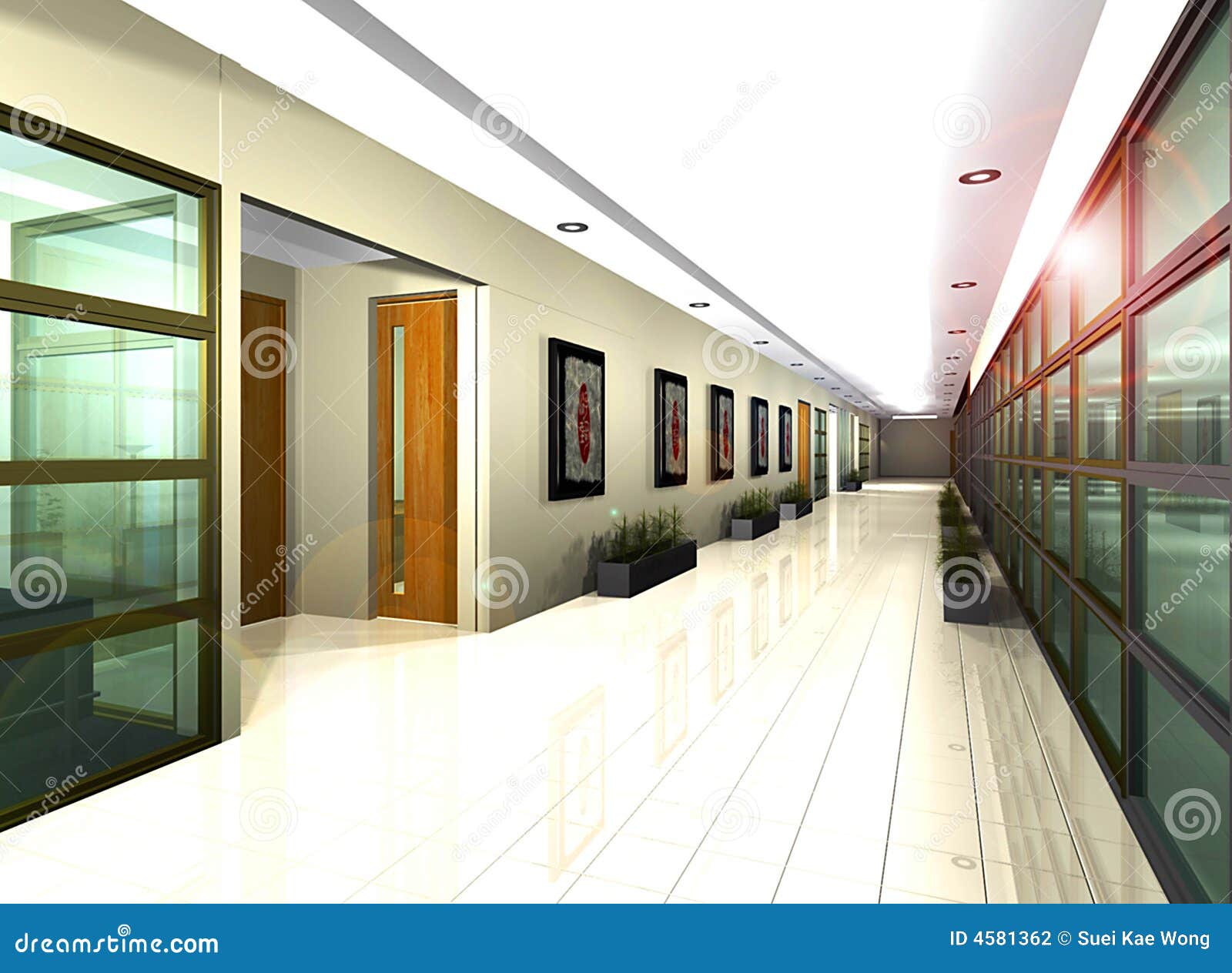 3D Computer Render Illustration of Office Corridor Stock Illustration ... 3D Computer Render Illustration of Office Corridor Stock Illustration ...