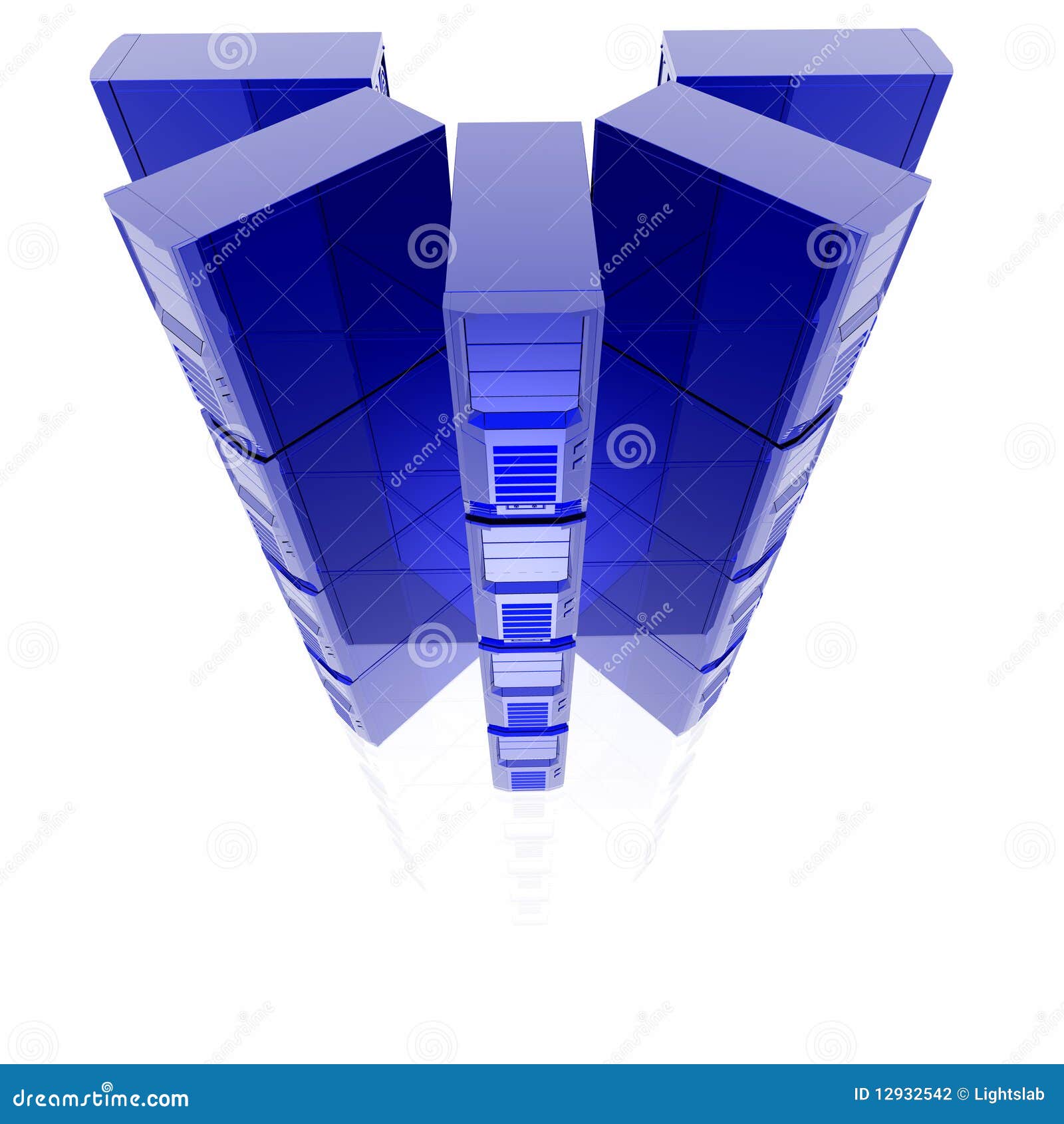 3d Computer Servers Row Stock Illustrations – 321 3d Computer Servers ...