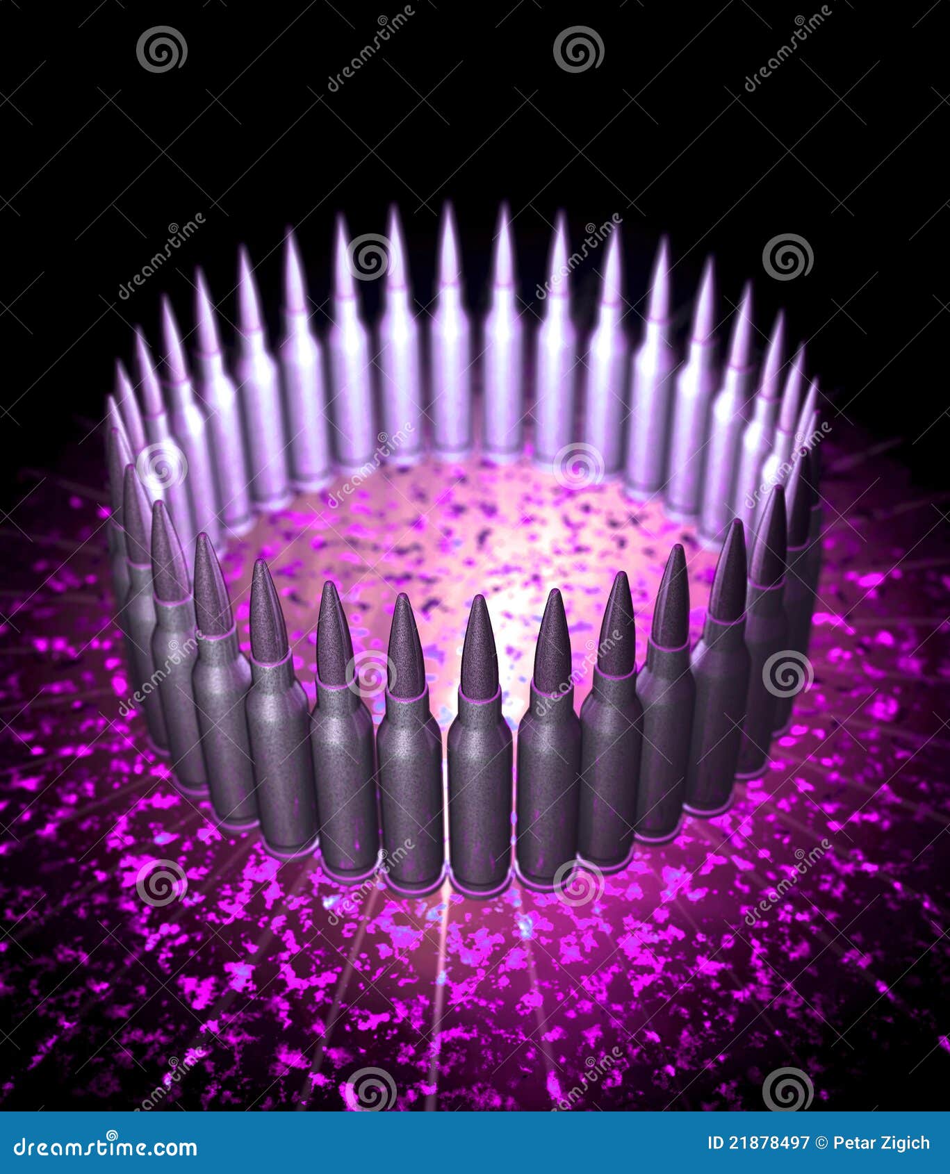 3d concept bullets stock illustration. Illustration of character - 21878497