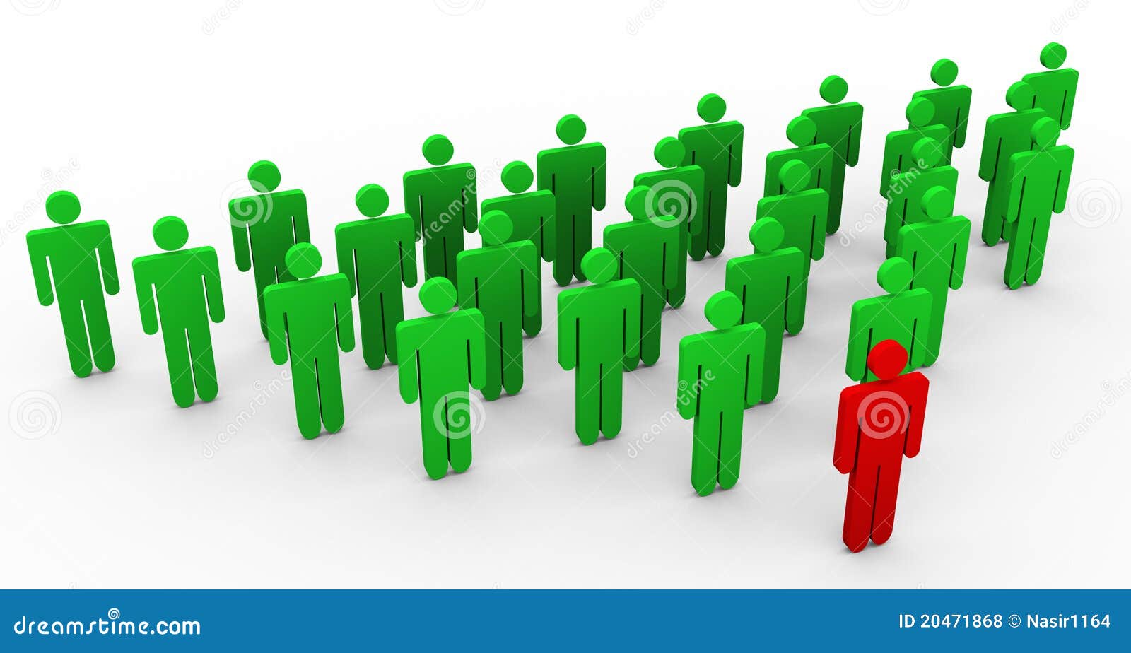 3d concept of leadership stock illustration. Illustration of important ...