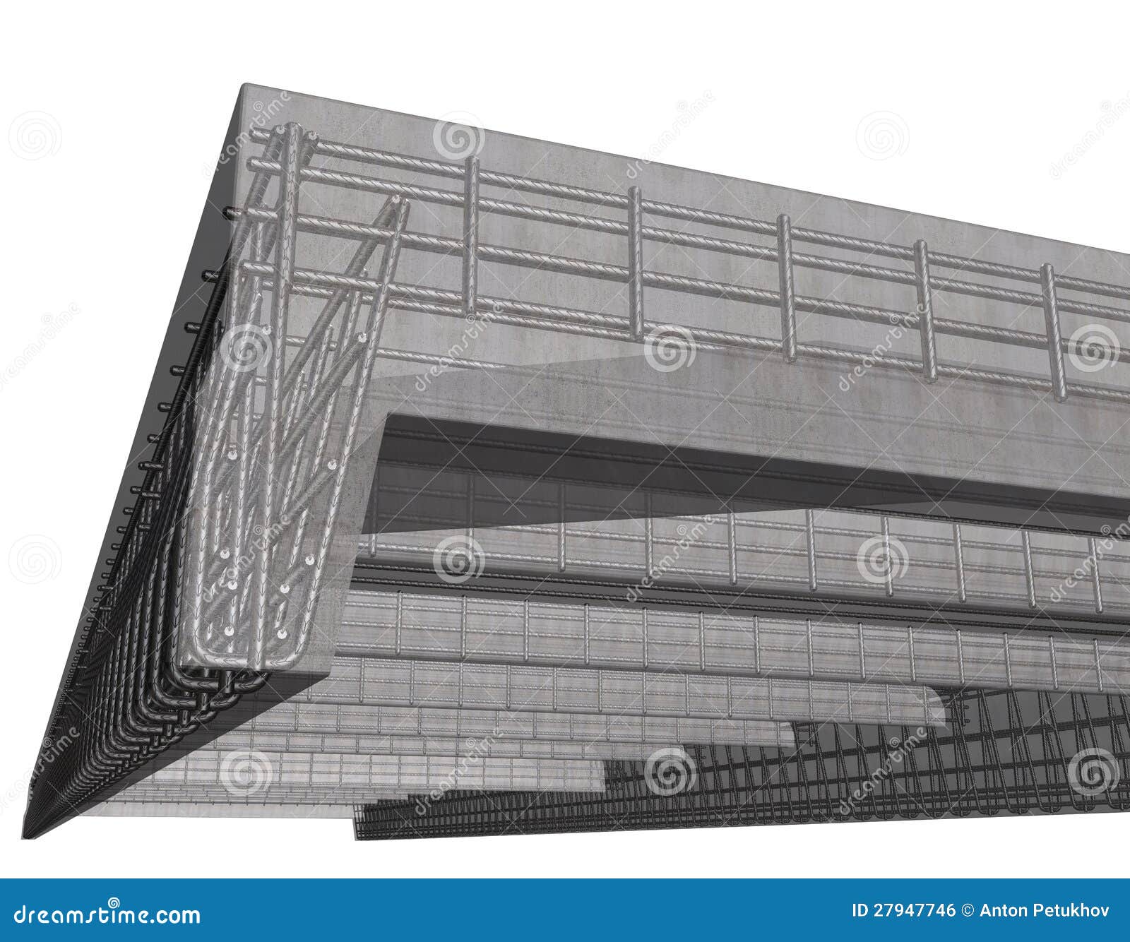 3d concrete structure stock illustration. Illustration of strength ...