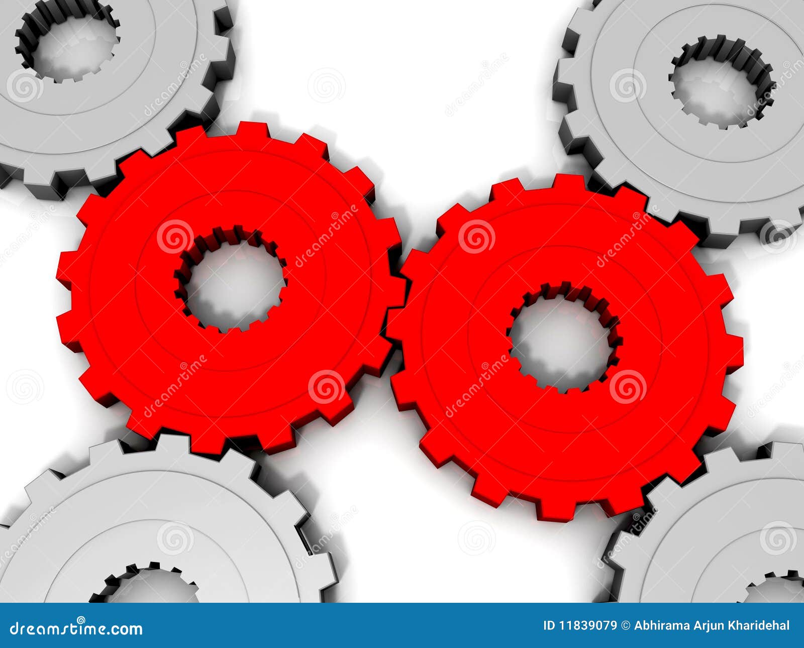 3D Connecting Gears stock illustration. Illustration of industrial ...