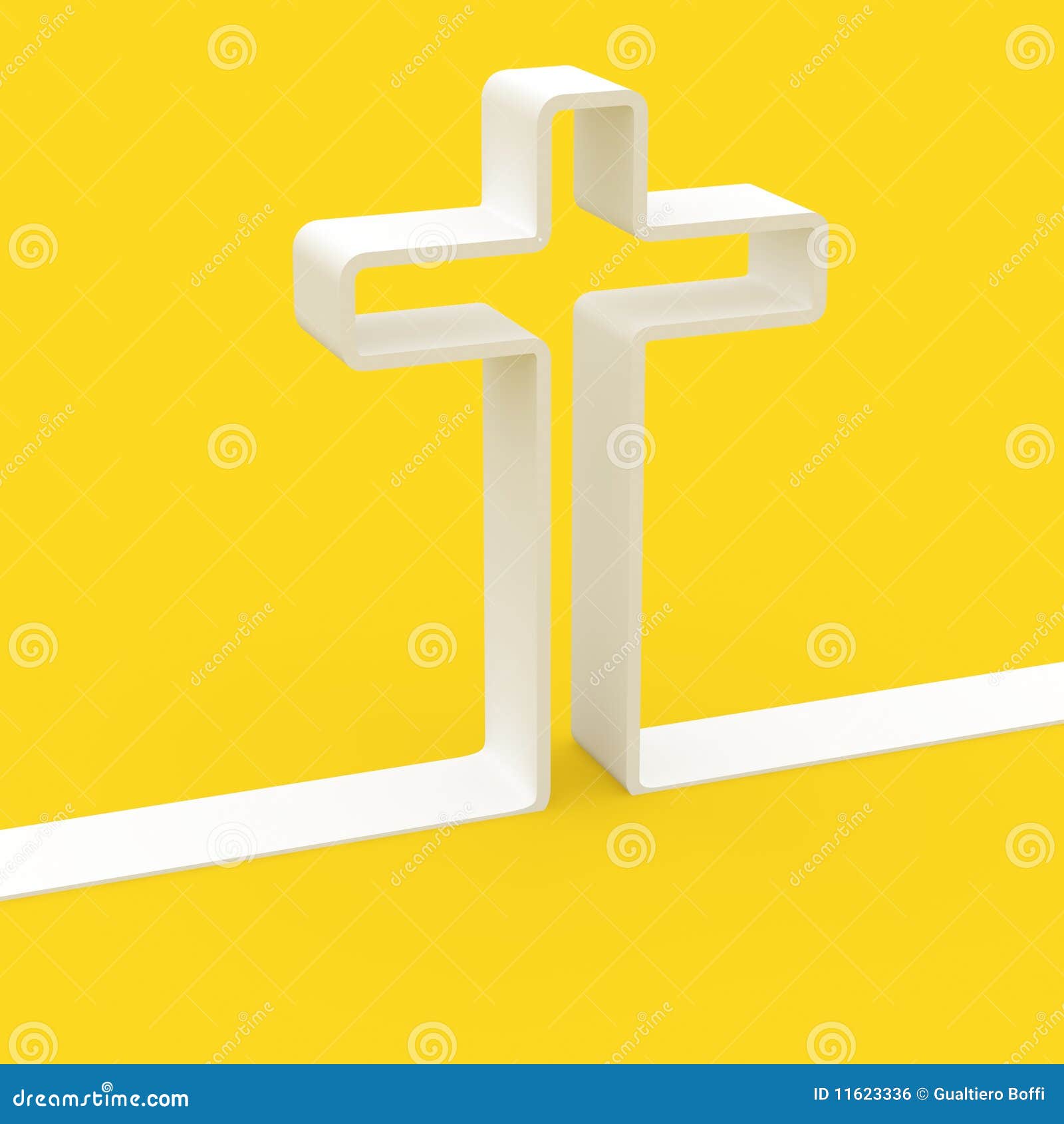 3d cross stock illustration. Illustration of shape, background - 11623336